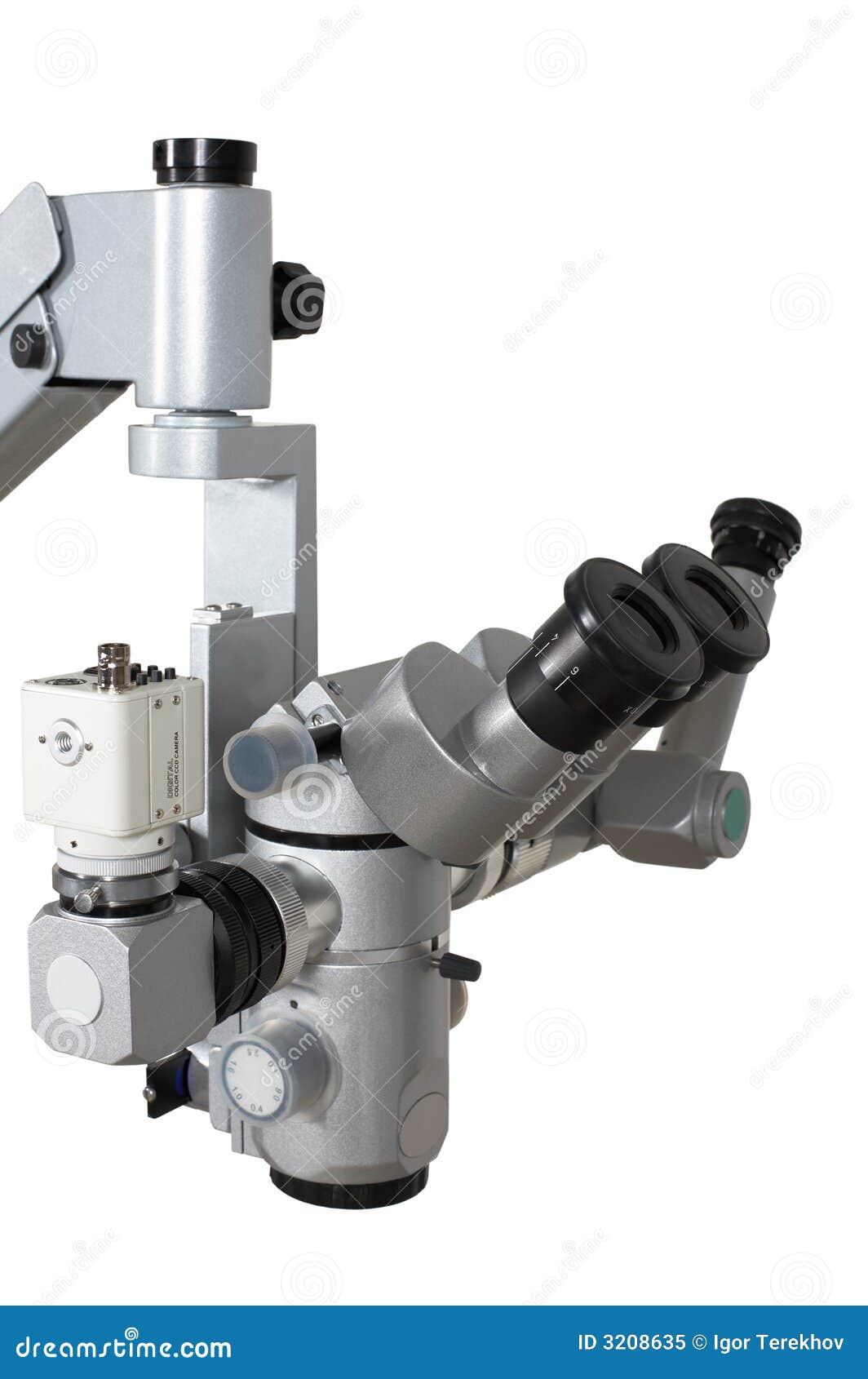 Microscope with Digital Camera Stock Image - Image of glasses, hospital ...
