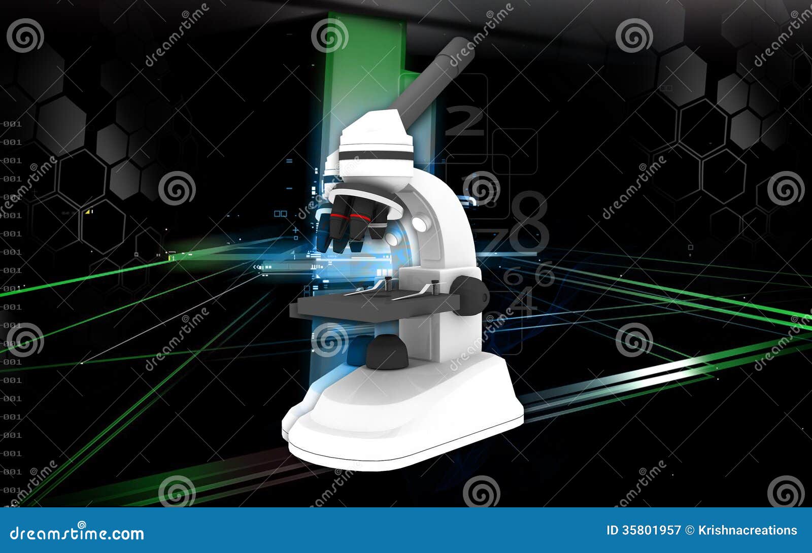 Microscope stock illustration. Illustration of texture - 35801957