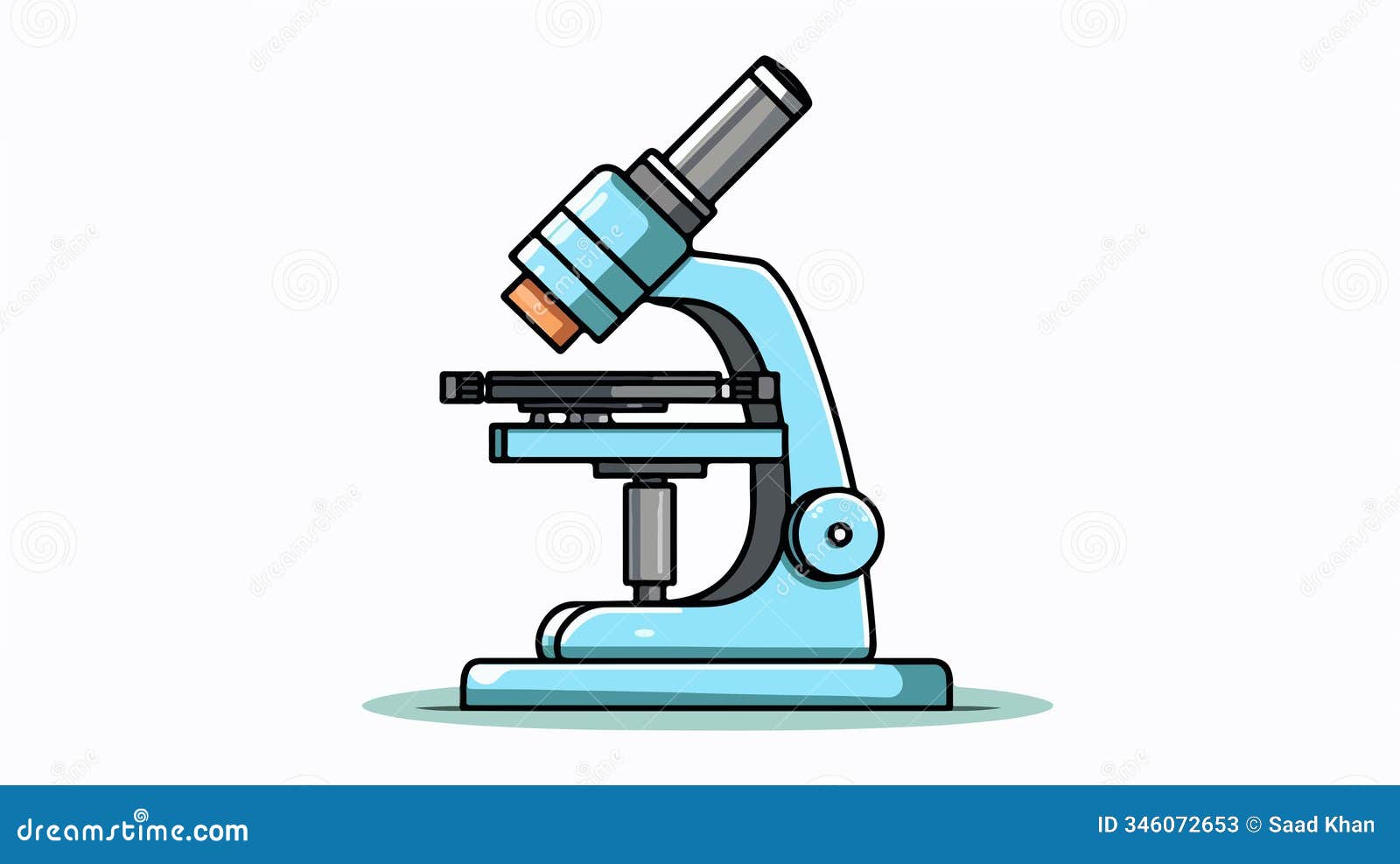 Microscope Drawing Set Vector Illustration | CartoonDealer.com #24496796