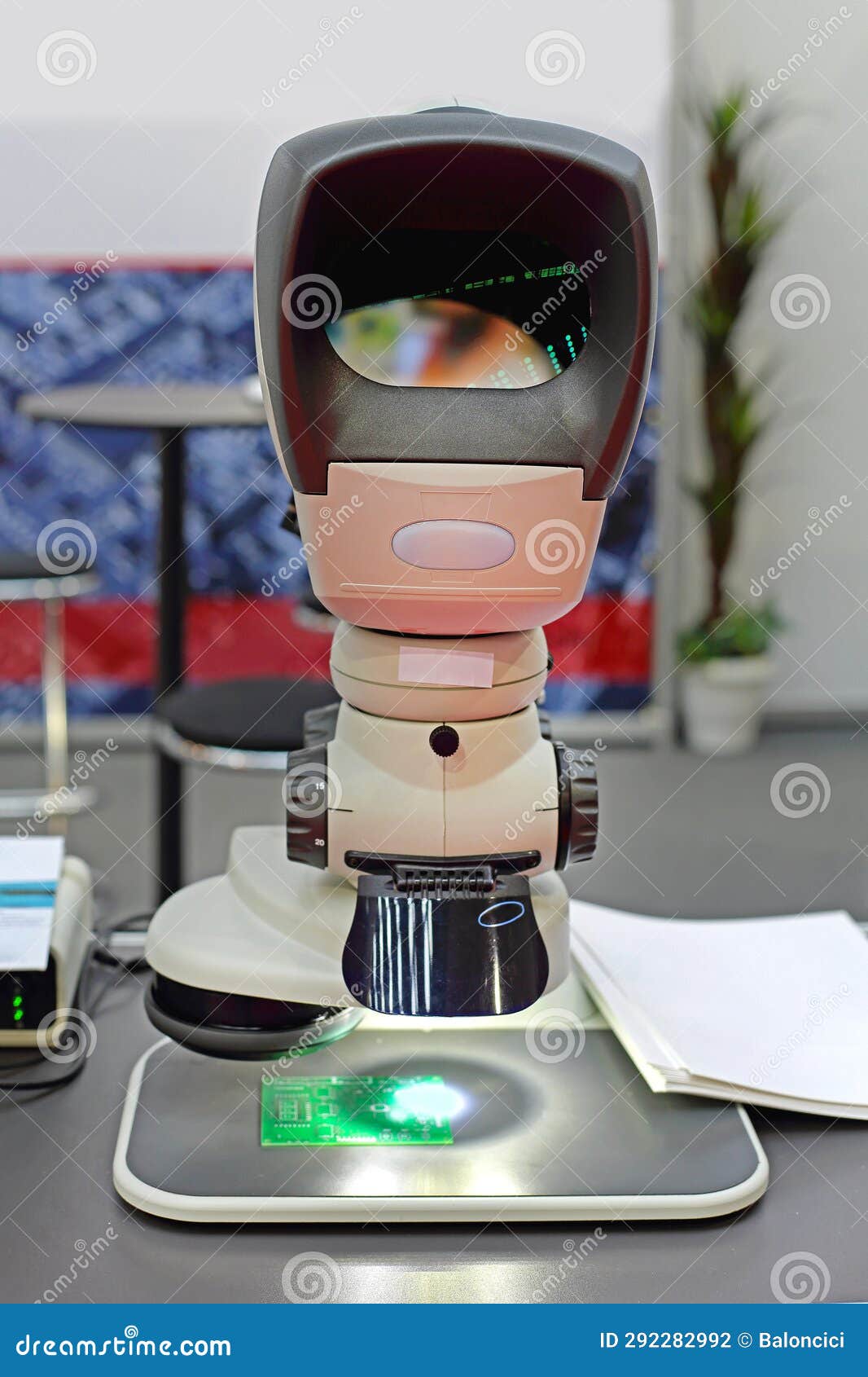 Microscope for Electronic Lab Stock Photo - Image of laboratory ...