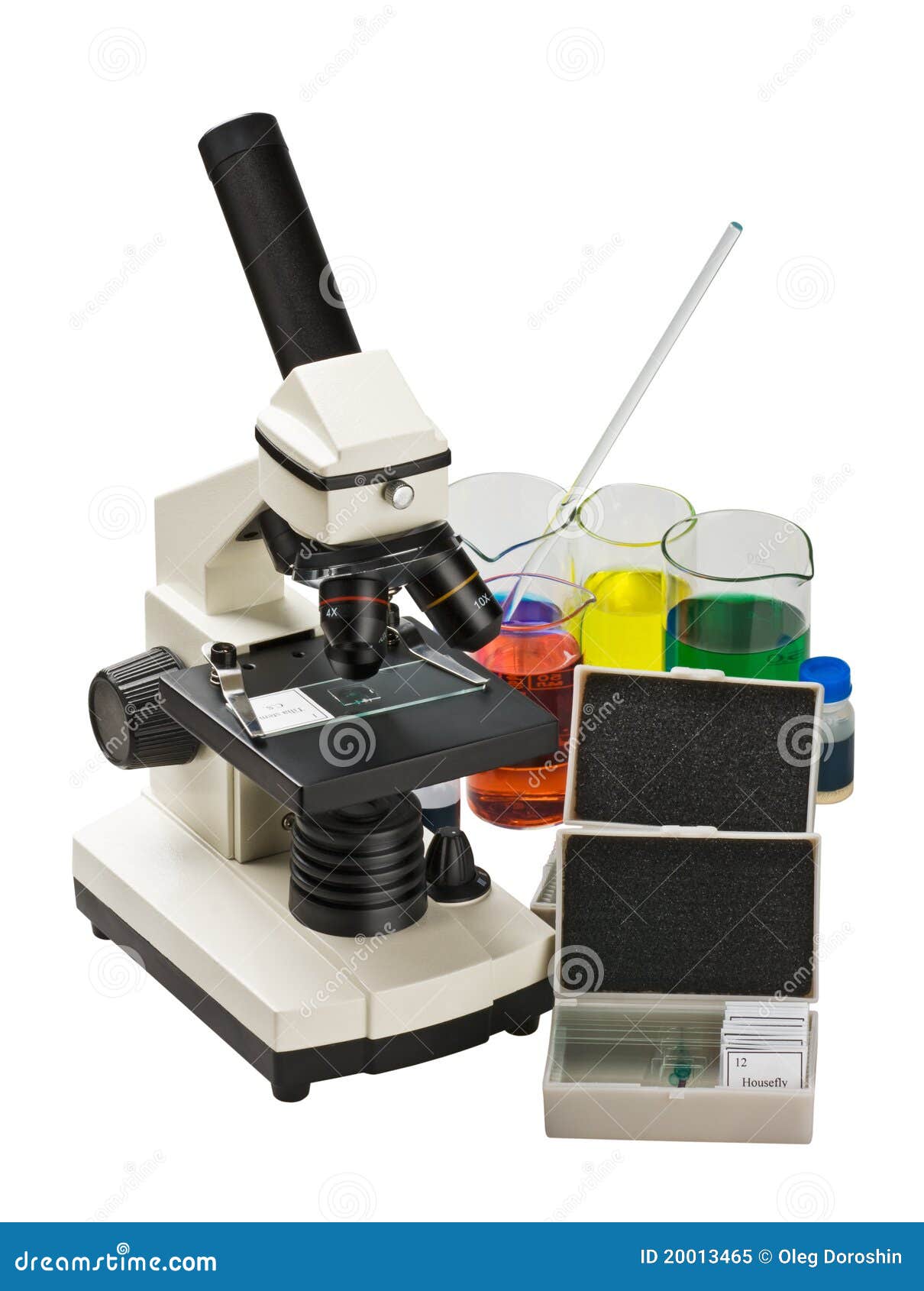 Microscope and Equipment for Research Stock Image - Image of medicine ...
