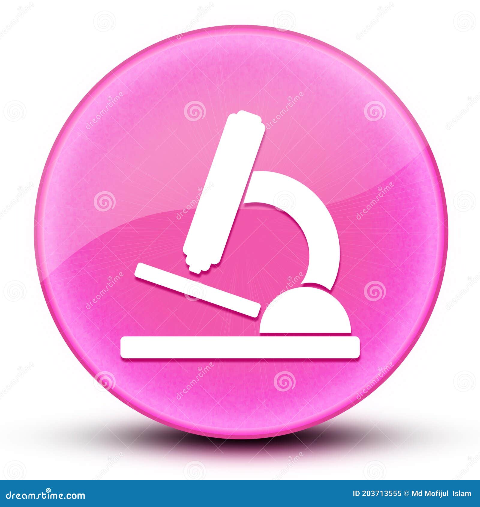 Microscope Eyeball Glossy Elegant Pink Round Button Abstract Stock ...