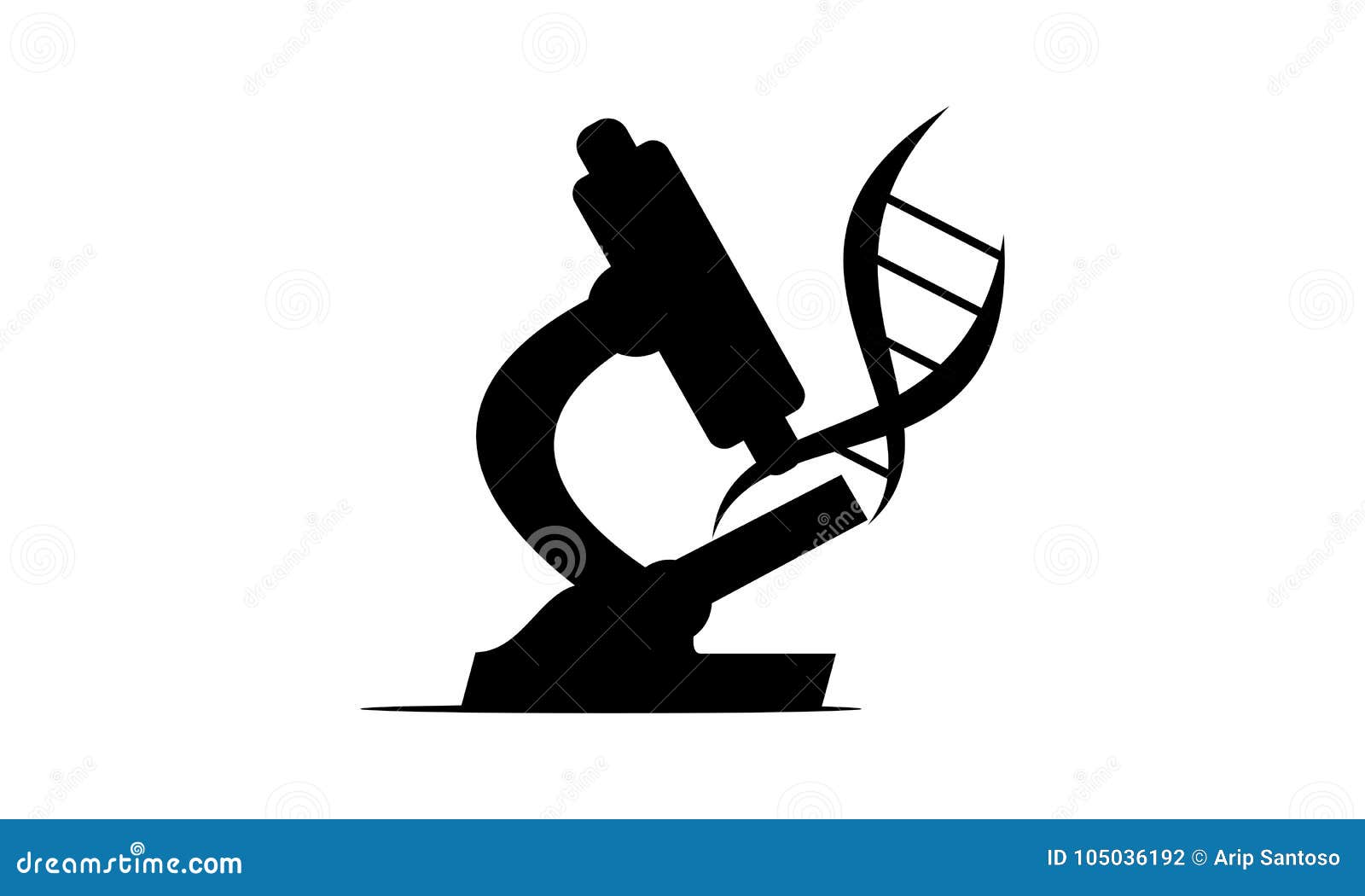 Microscope flask and DNA stock vector. Illustration of logo - 105036192