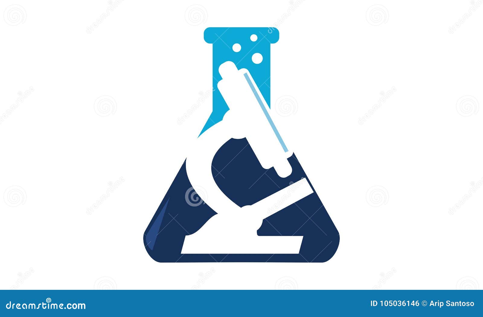 Microscope Logo Template, Science Logo Design Vector Royalty-Free Stock ...
