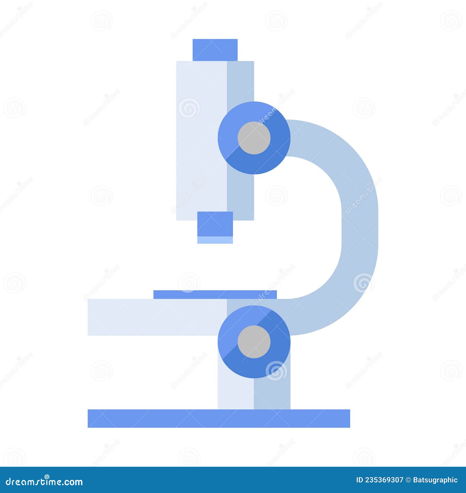 Microscope Flat Clipart Vector Illustration | CartoonDealer.com #235369307