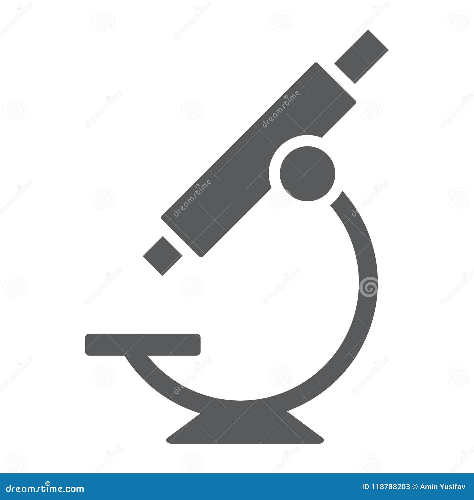 Microscope Icon Black Color In Circle Vector Illustration ...