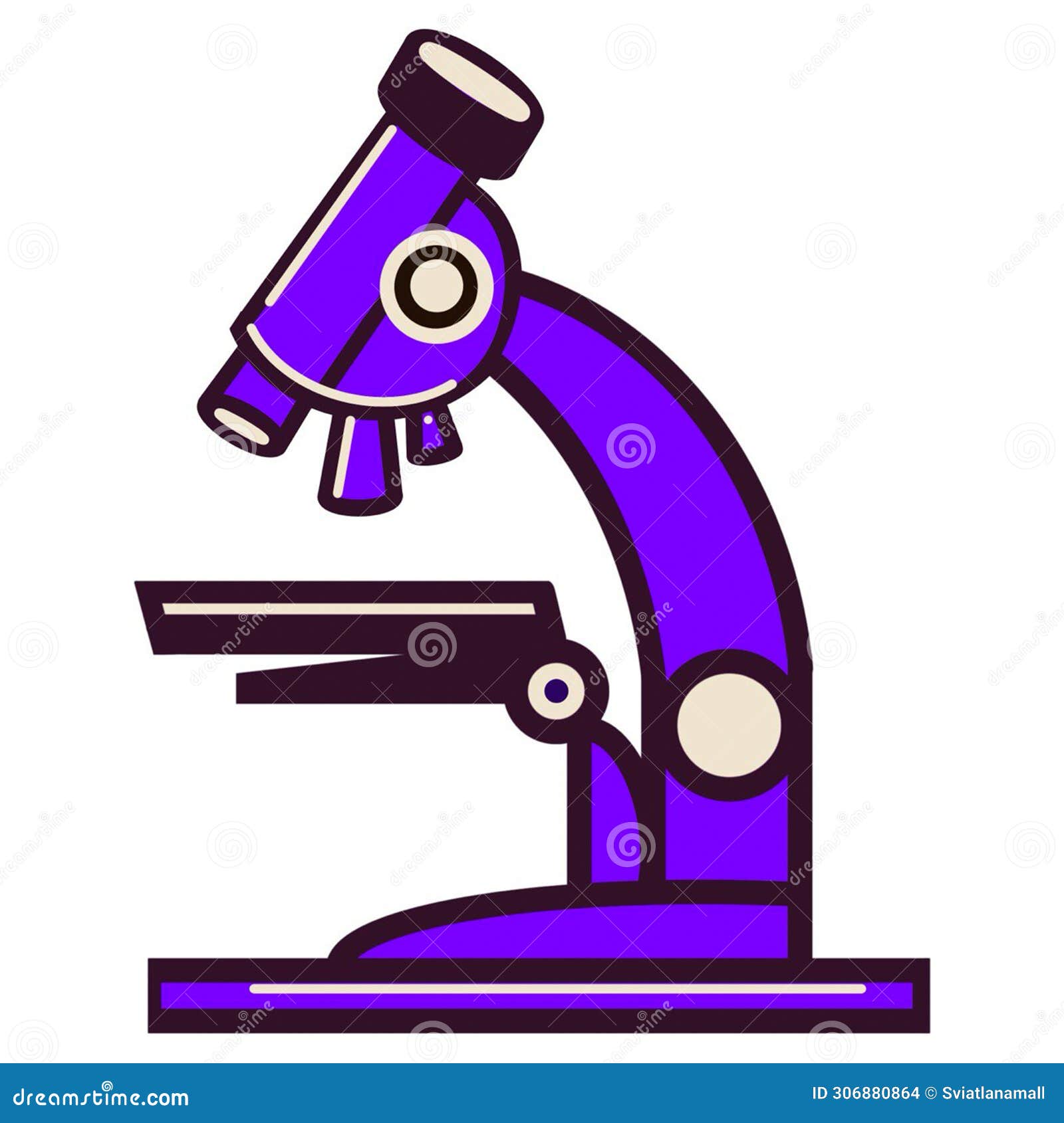 Microscope Hand Drawn Outline Doodle Icon. Cartoon Vector ...