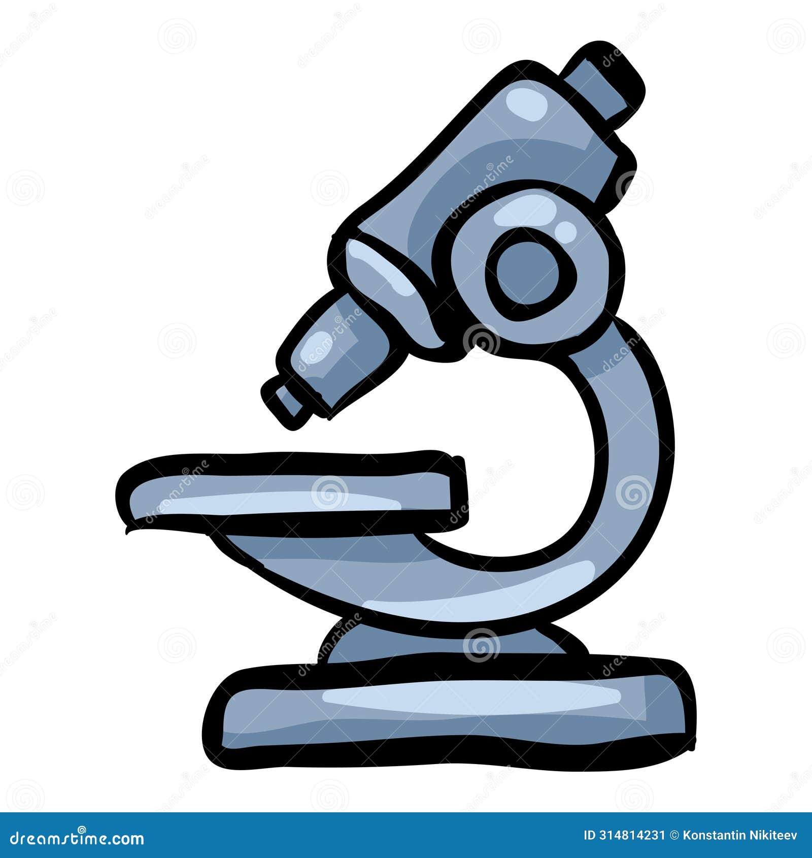 Microscope Hand Drawn Doodle Icon Stock Vector - Illustration of hand ...