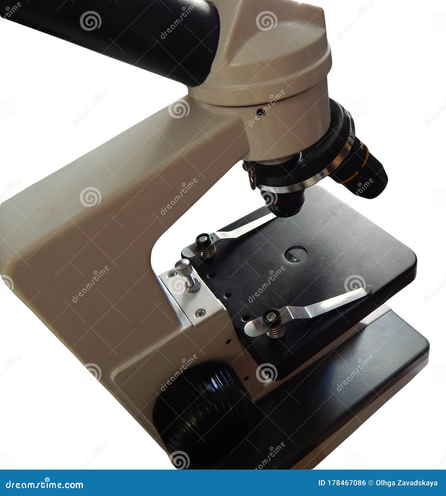 Microscope from high angle stock photo. Image of micro - 178467086