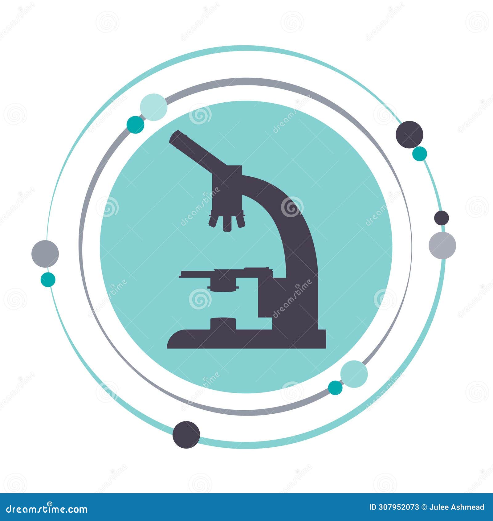 Microscope Silhouette Vector Illustration Graphic Science Icon Symbol ...