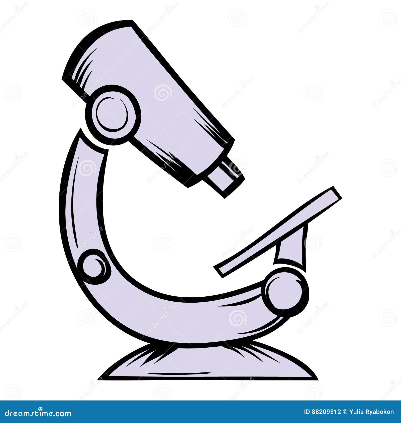 Microscope Icon Cartoon Vector Illustration | CartoonDealer.com #88209312