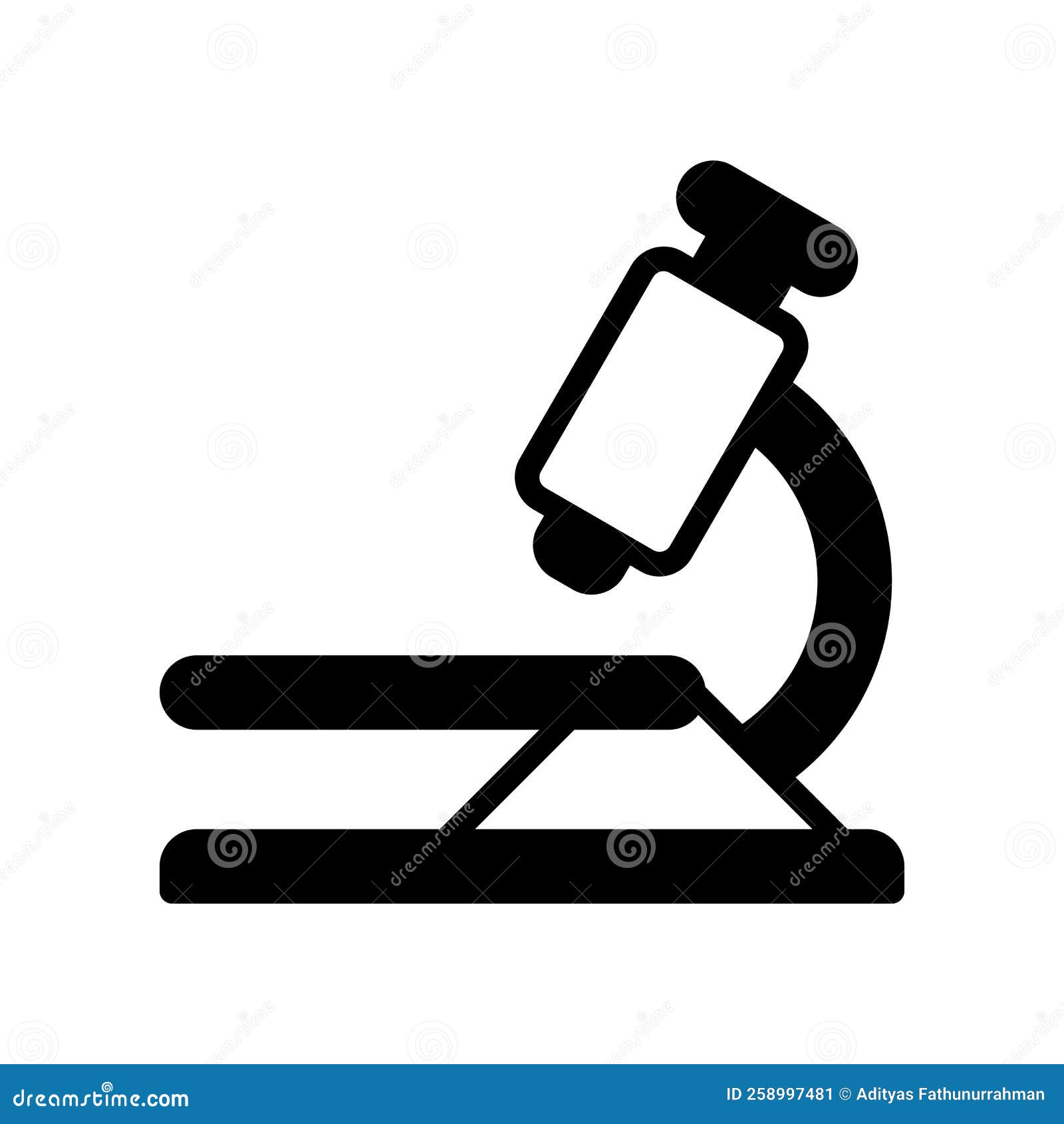 Microscope Icon. an Instrument for Viewing Small Microbes Stock Vector ...