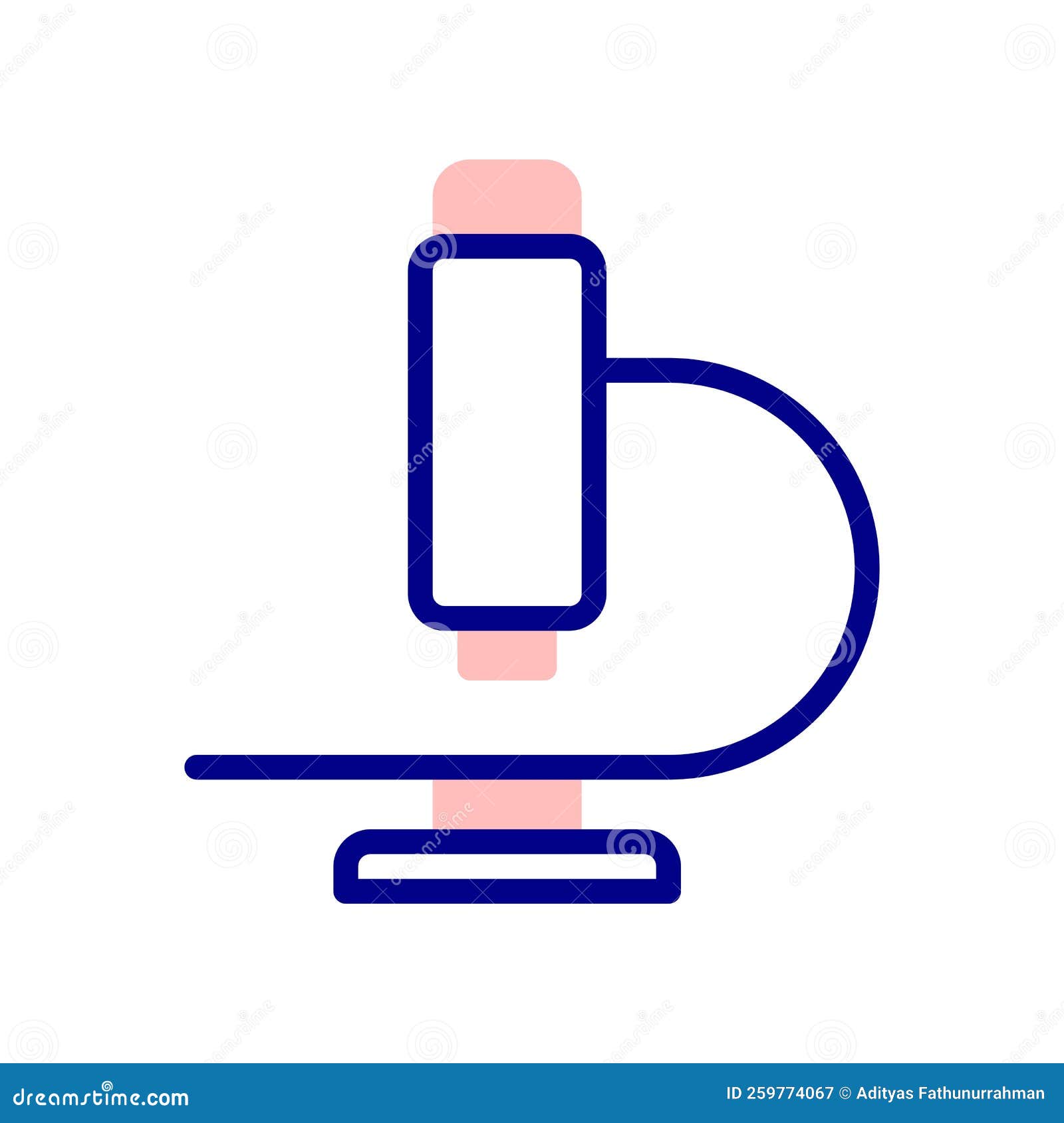 Microscope Icon. an Instrument for Viewing Small Microbes Stock Vector ...