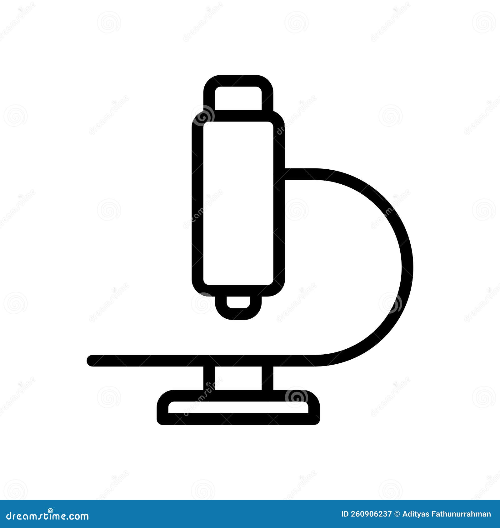 Microscope Icon. an Instrument for Viewing Small Microbes Stock Vector ...