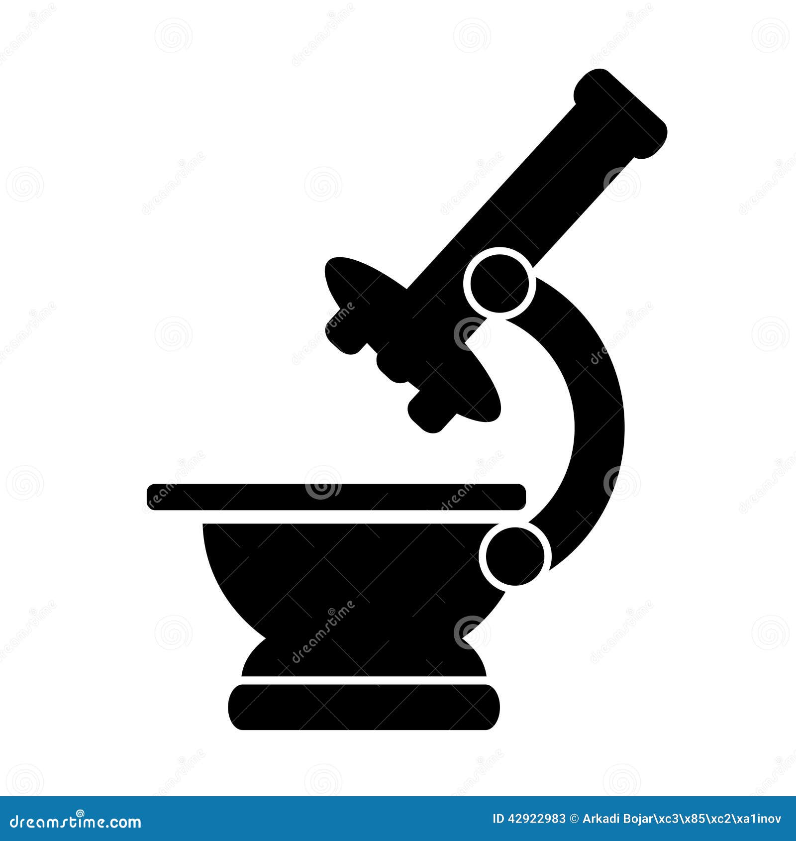 Microscope Icon Black Vector | CartoonDealer.com #60866976