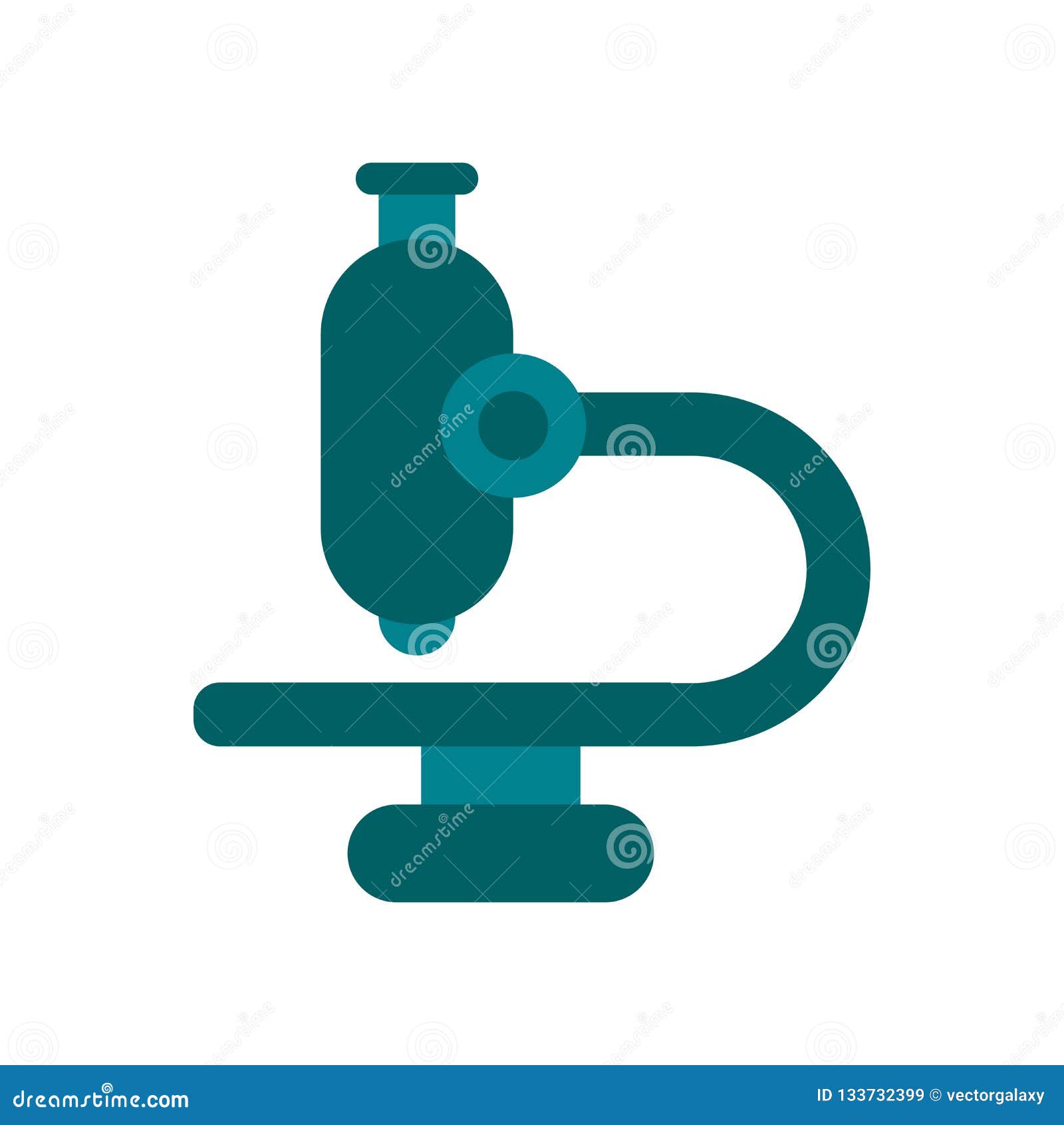 Microscope Icon Isolated on White Background Stock Vector ...