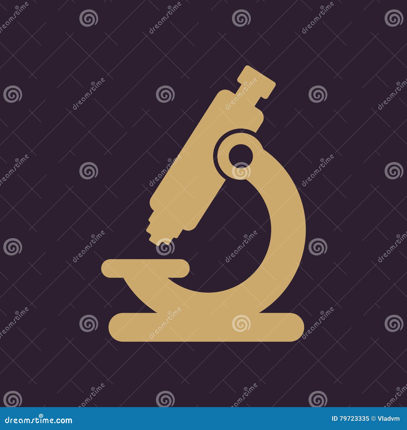 The Microscope Icon. Medicine and Research, Laboratory, Science Symbol ...