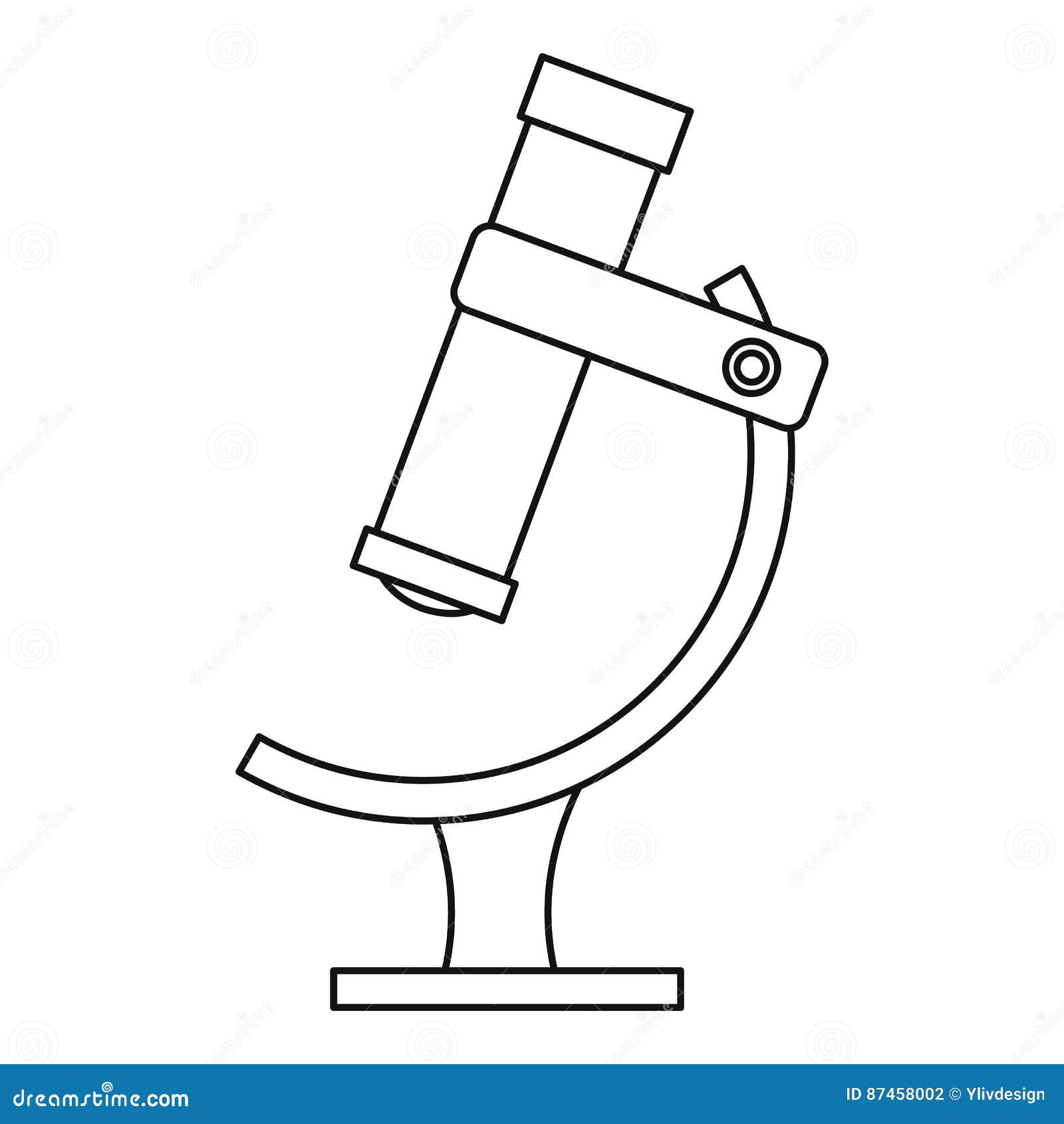 Microscope Icon, Outline Style Stock Vector - Illustration of object ...