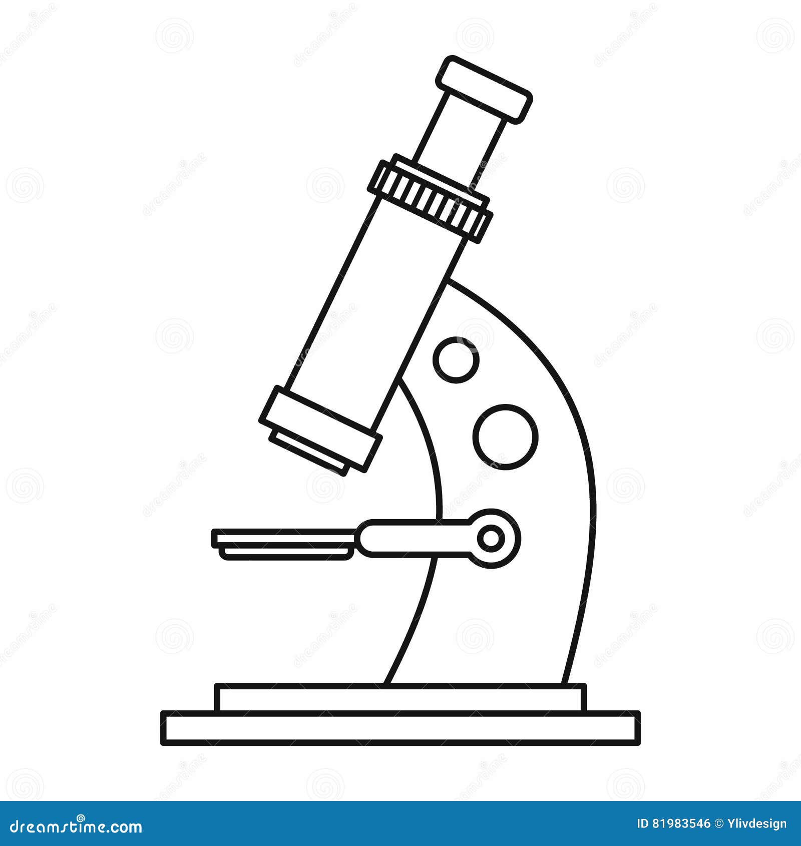 Microscope Icon, Outline Style Stock Vector - Illustration of ...
