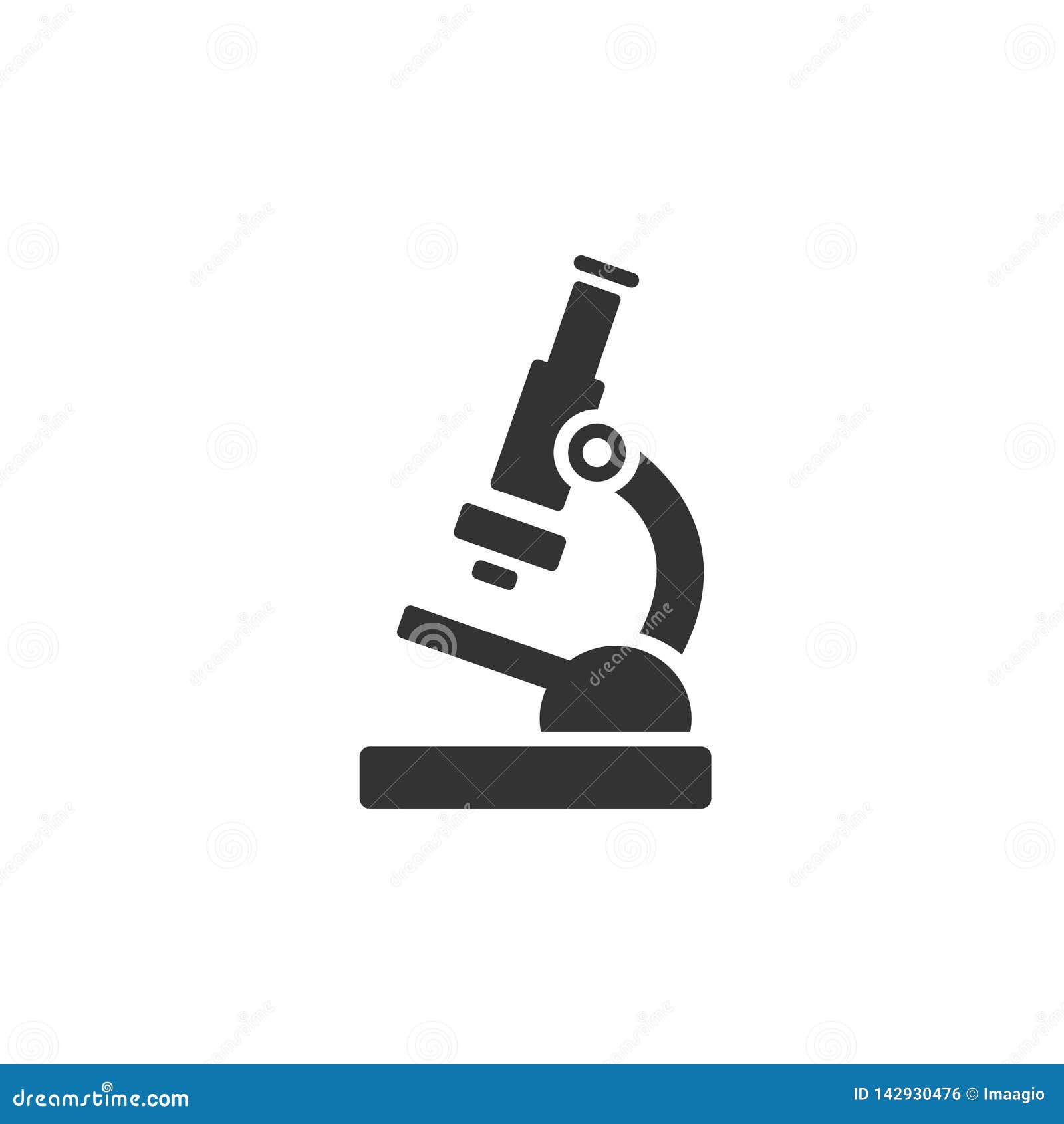 Microscope Icon. Science and Research Stock Vector - Illustration of ...