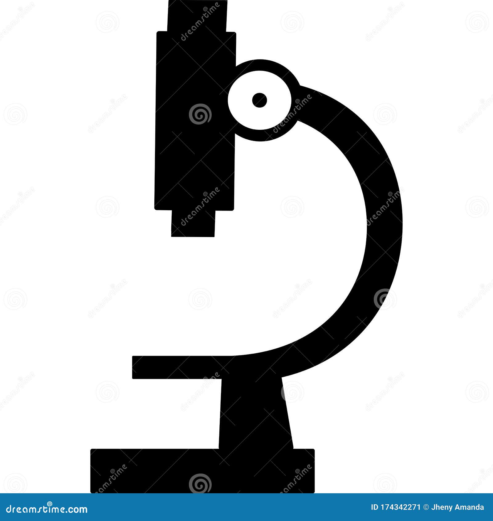 Microscope Icon Set. Symbol of Science, Chemistry, Pharmaceutical ...