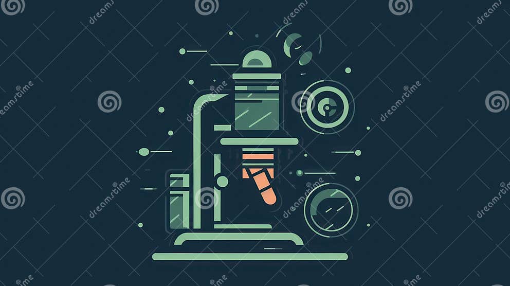 A Microscope Icon Representing the Use of Microscopic Data in Big Data ...