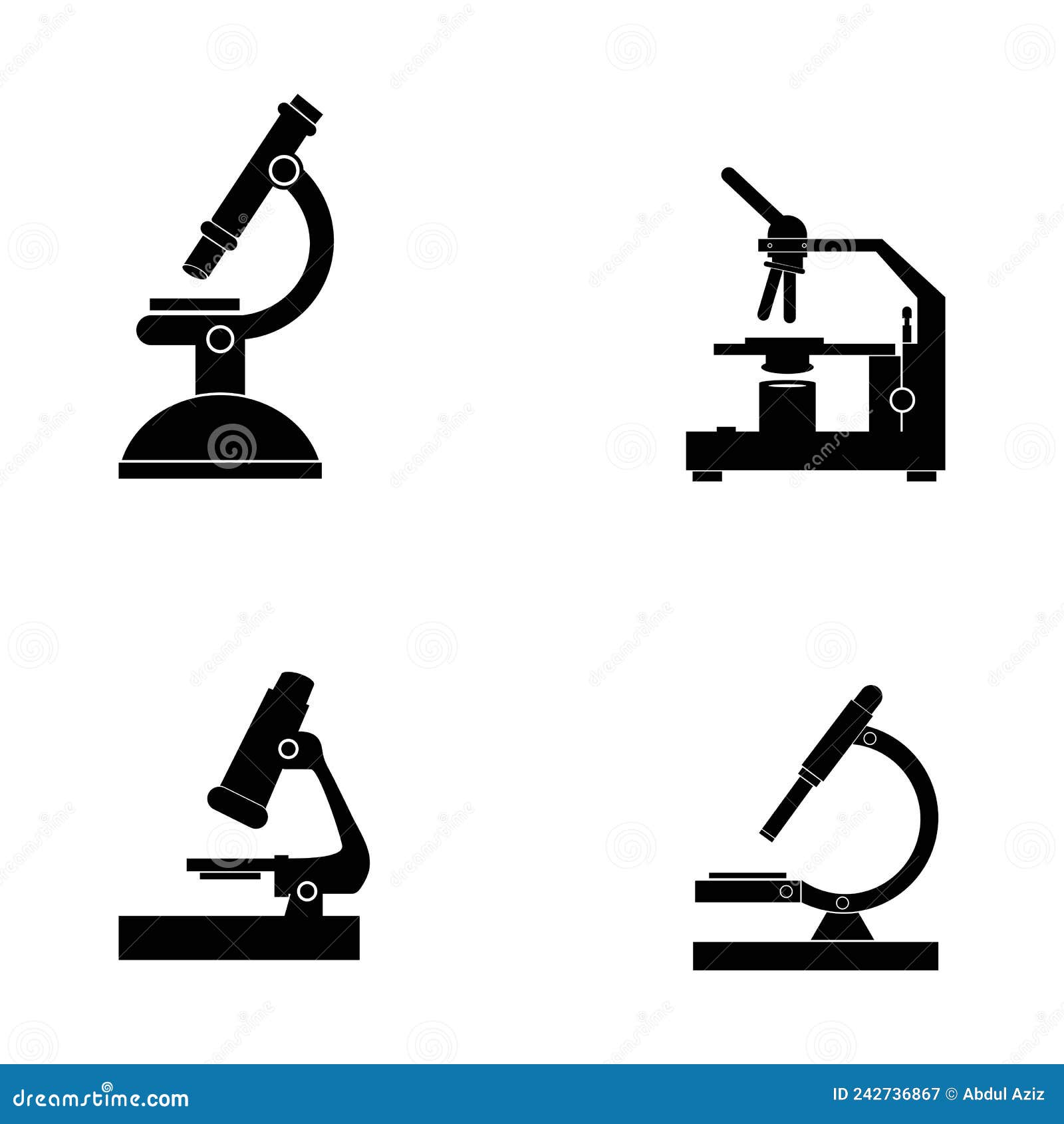 Microscope Icon Template Vector Stock Vector - Illustration of ...