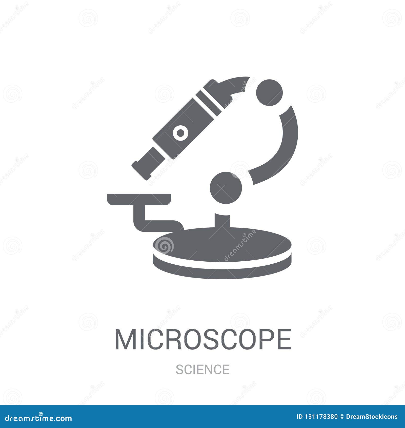Microscope Icon. Trendy Microscope Logo Concept on White Background ...