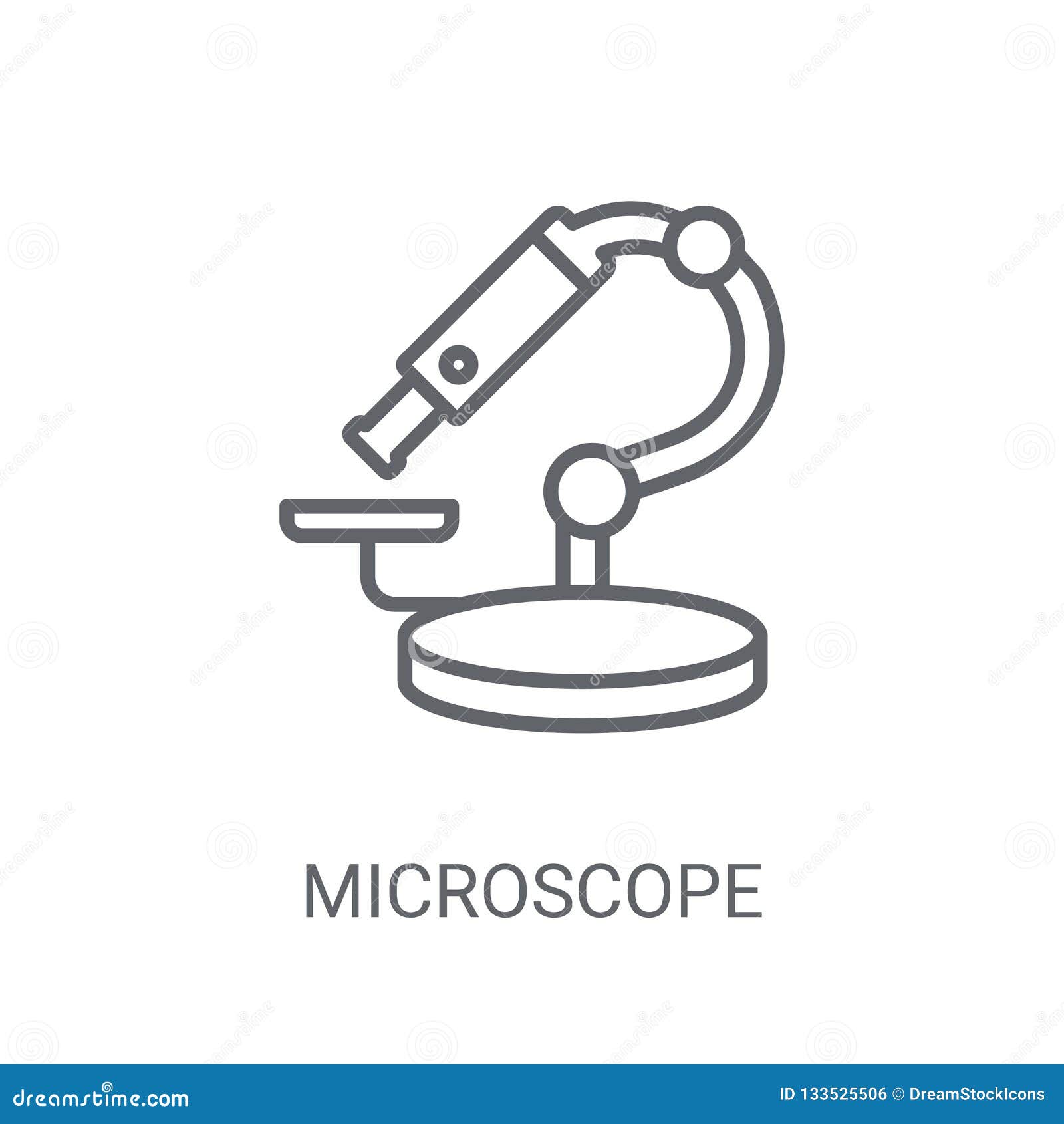 Microscope Icon. Trendy Microscope Logo Concept on White Backgro Stock ...