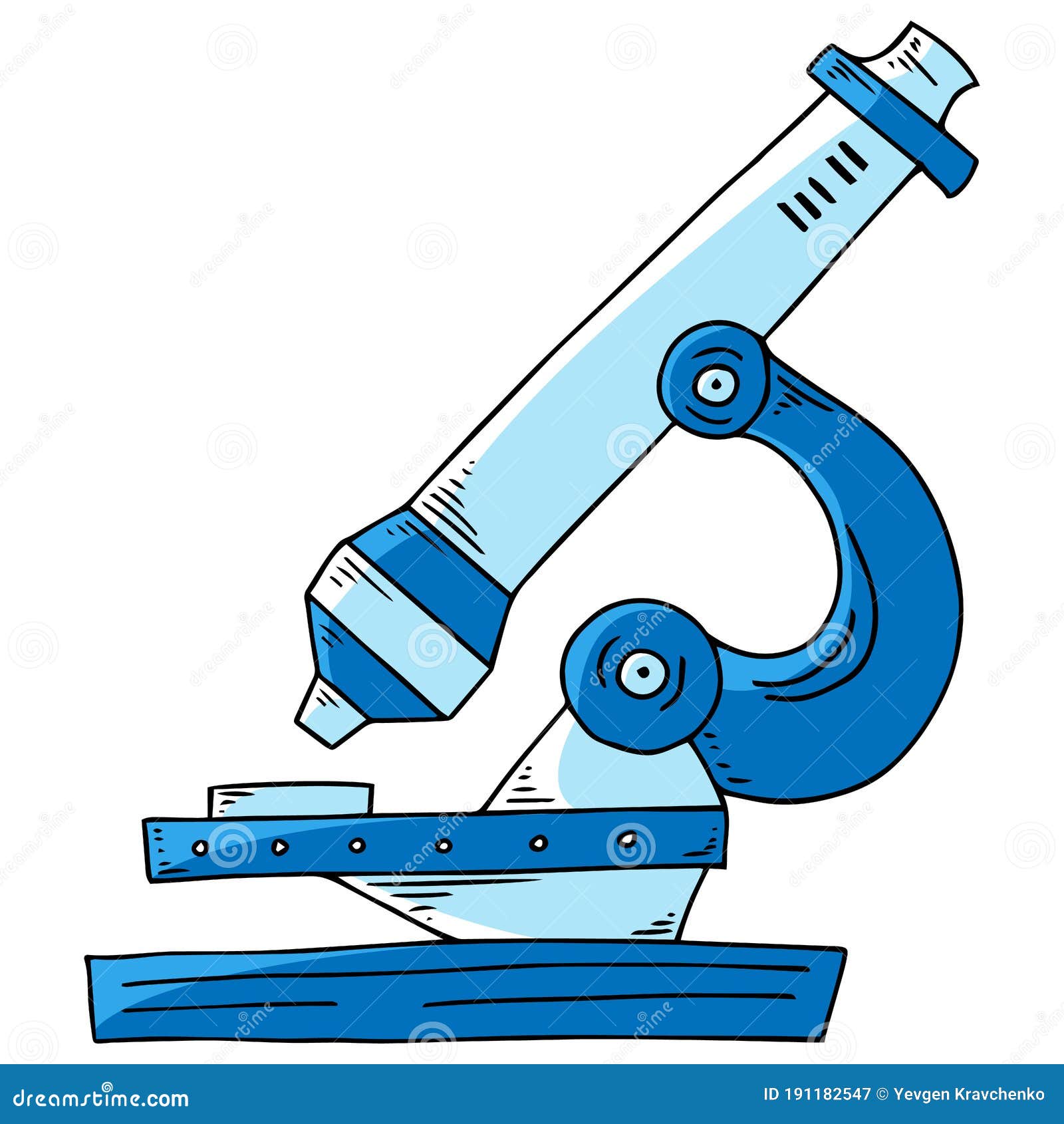 Microscope Icon. Vector Illustration of a Microscope. Hand Drawn ...