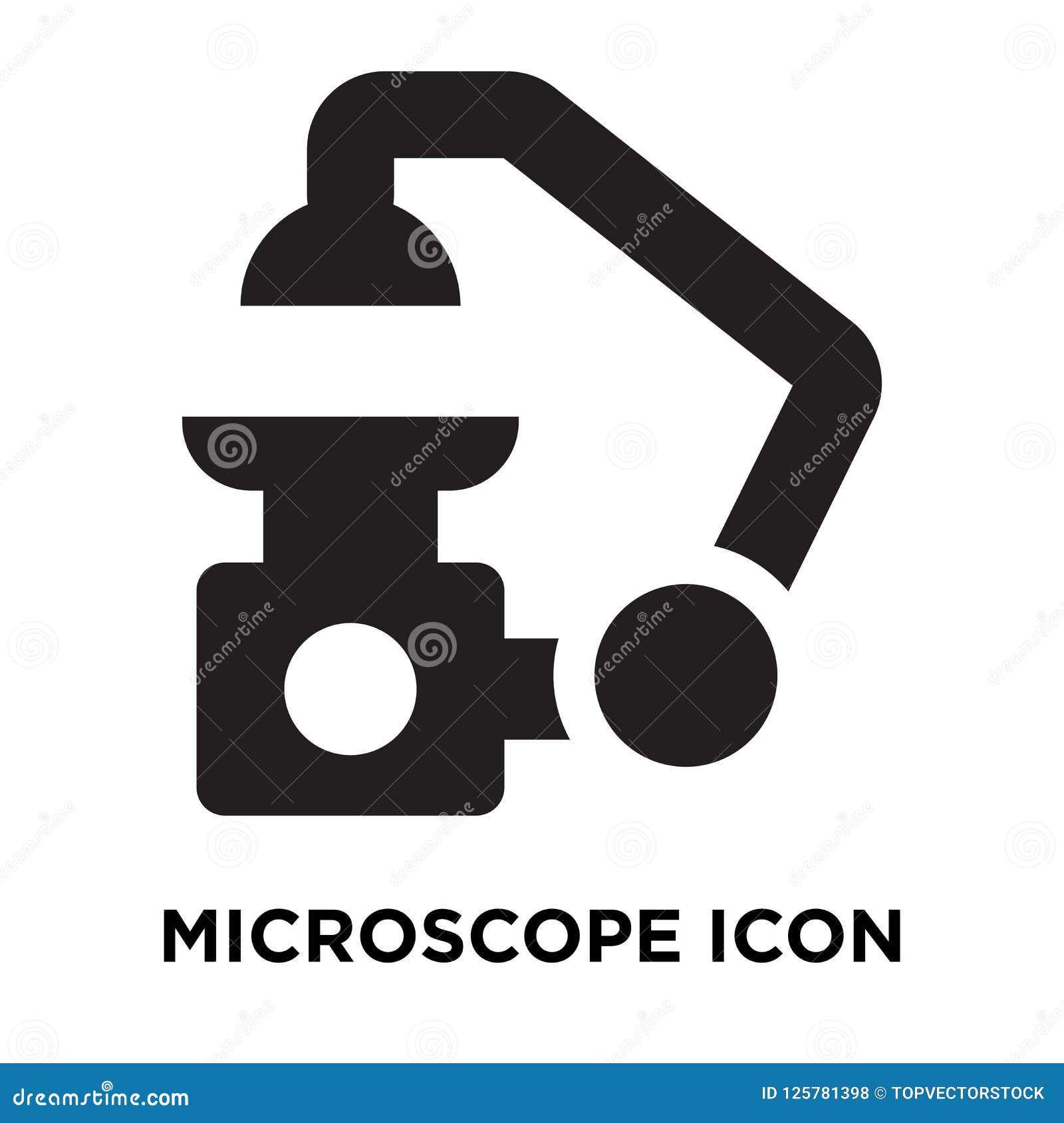 Microscope Icon Vector Isolated on White Background, Logo Concept of ...