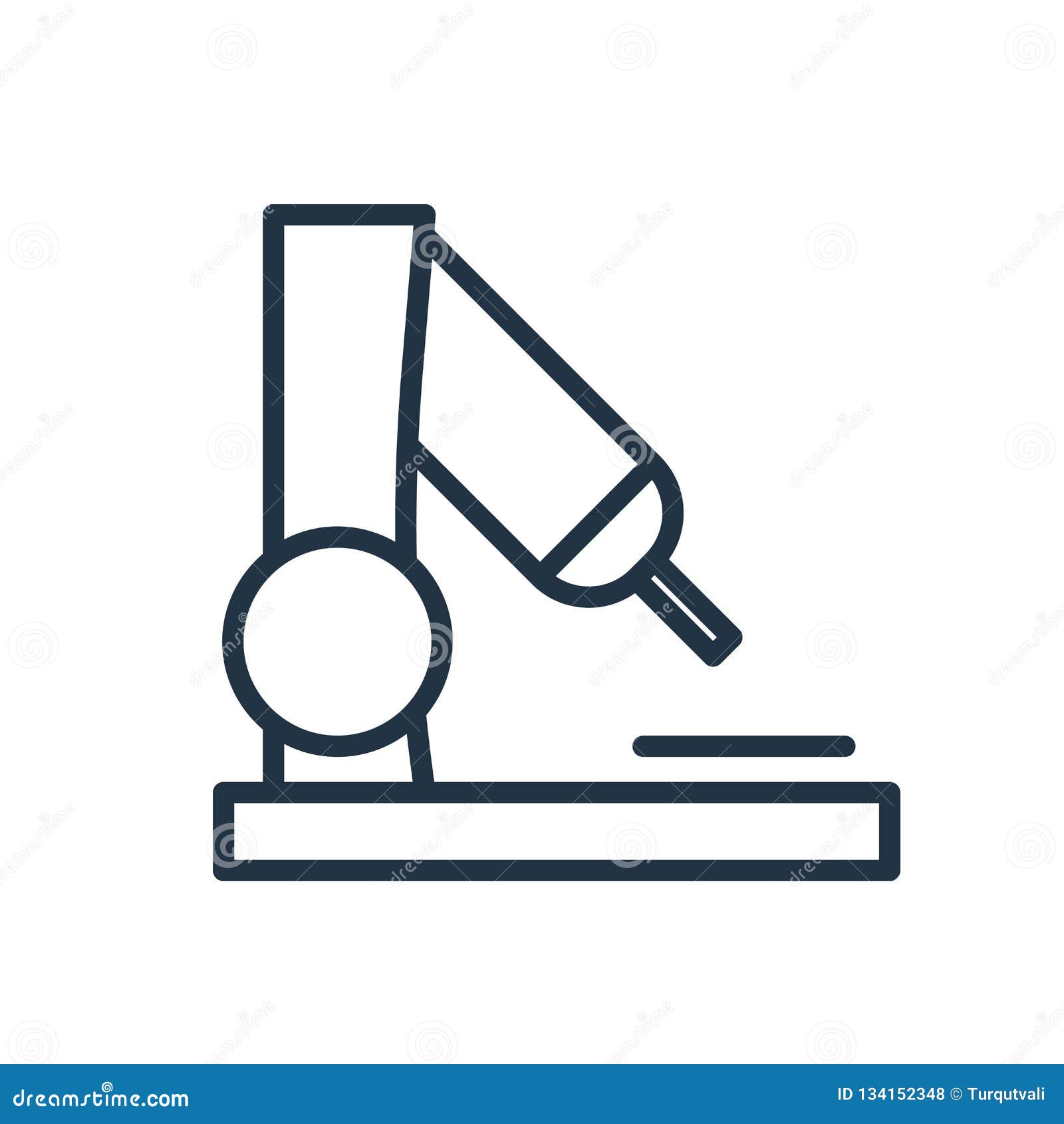 Microscope Icon Vector Isolated on White Background, Microscope Sign ...