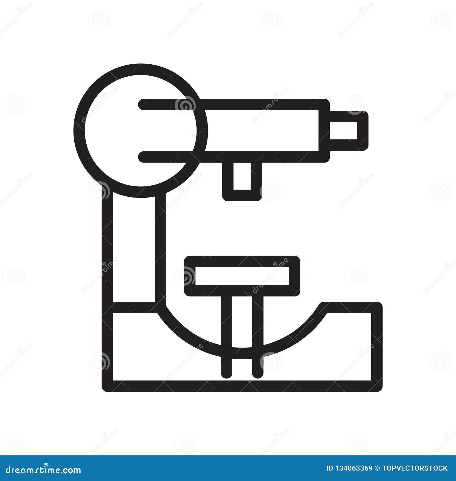 Microscope Icon Vector Isolated on White Background, Microscope Sign ...