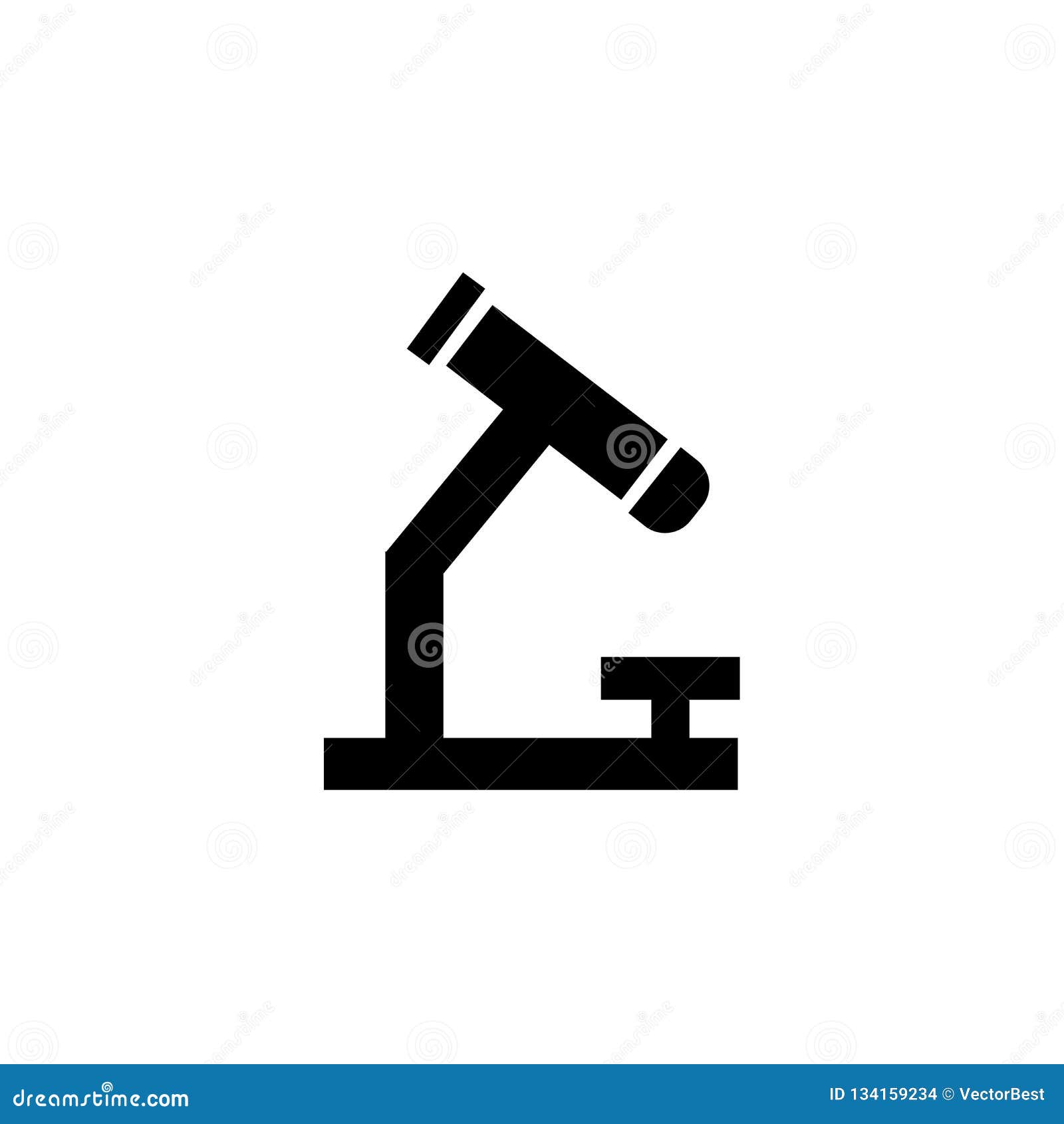 Microscope Icon Vector Sign and Symbol Isolated on White Background ...