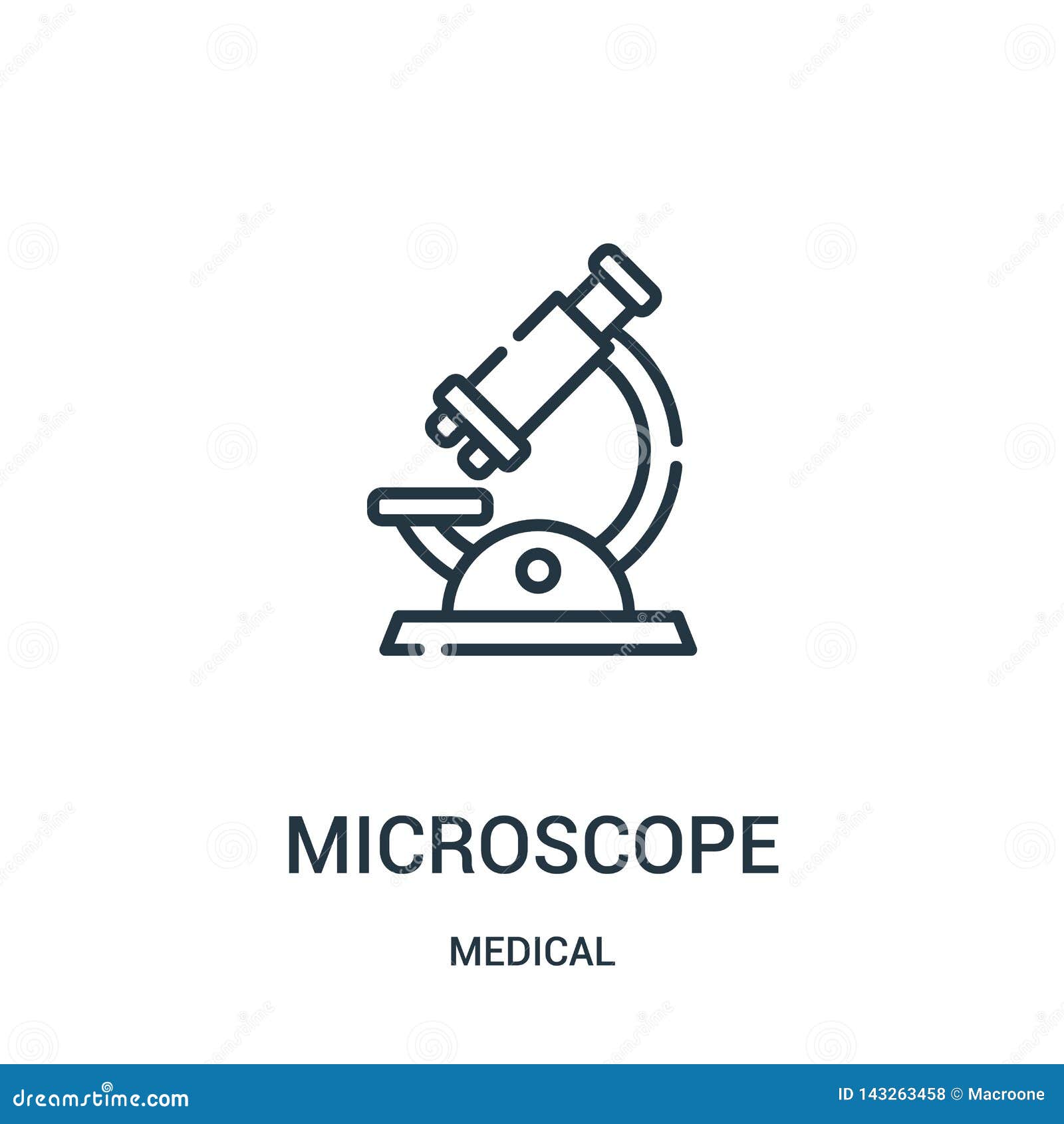 Microscope Icon Vector from Medical Collection. Thin Line Microscope ...