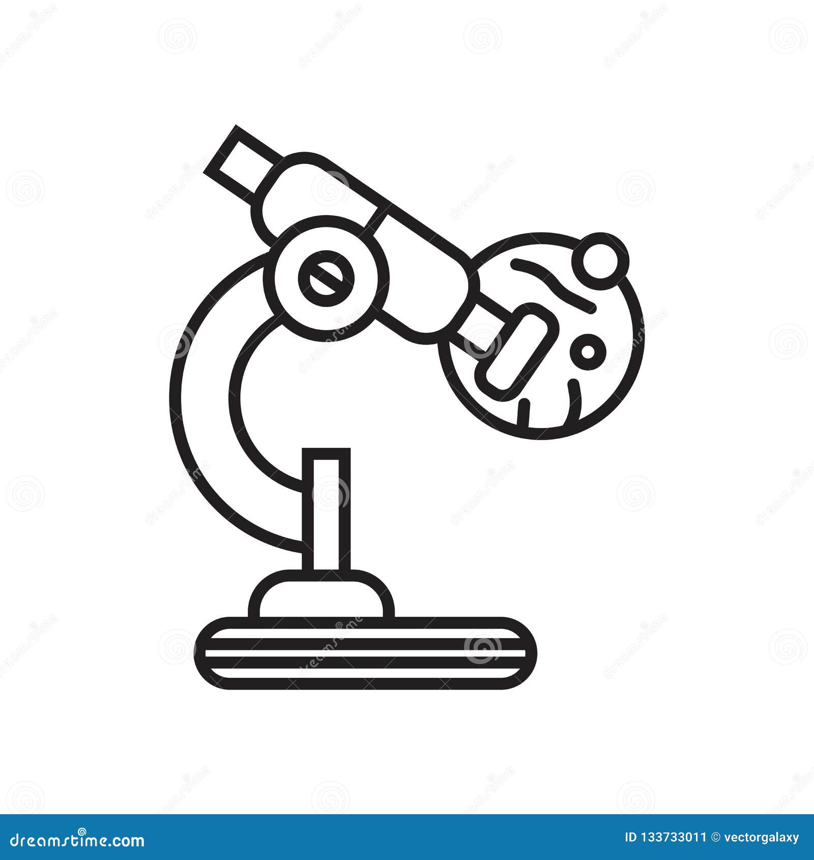 Microscope Icon Vector Sign and Symbol Isolated on White Background ...