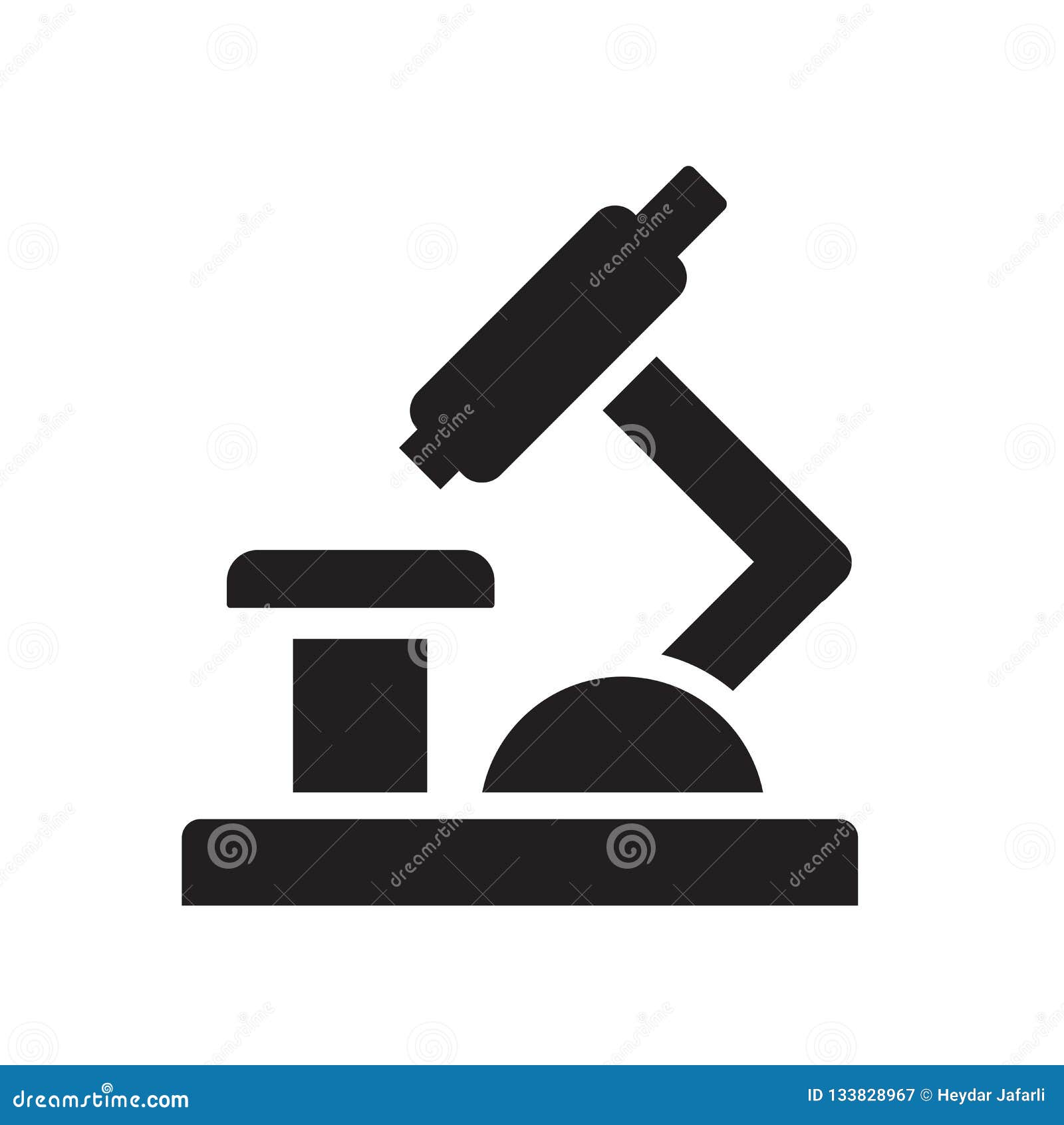 Microscope Icon Vector Sign and Symbol Isolated on White Background ...