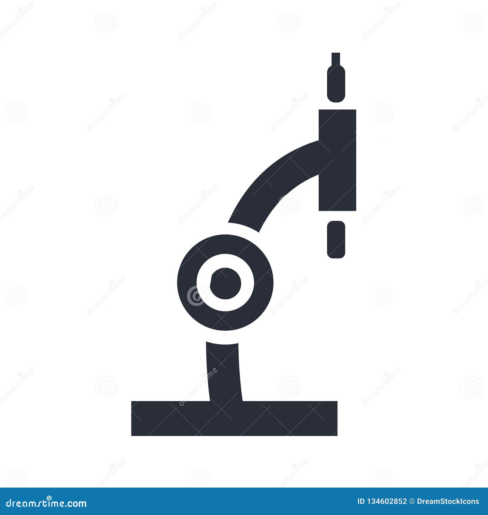 Microscope Icon Vector Sign and Symbol Isolated on White Background ...