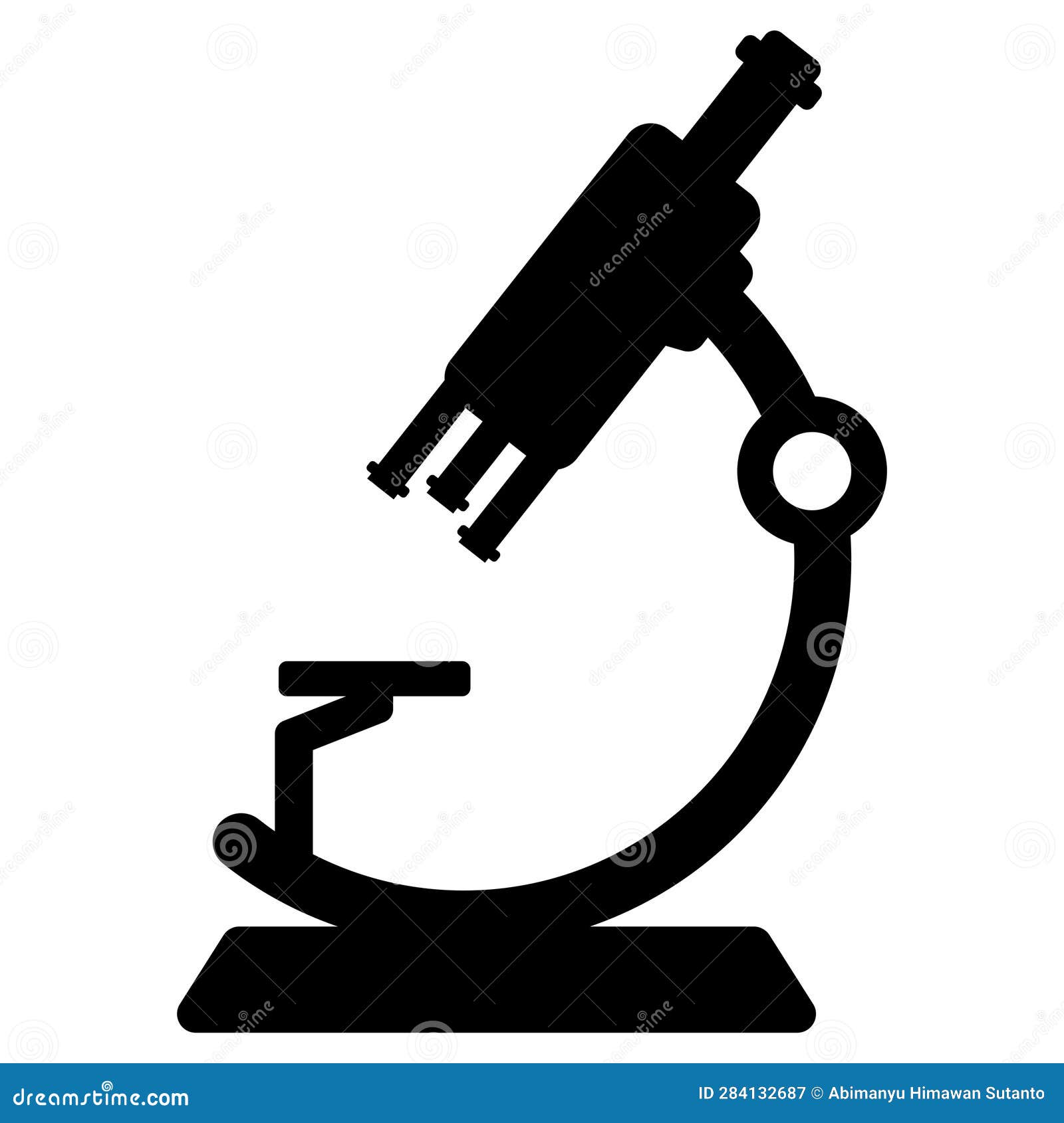 Microscope icon vector stock vector. Illustration of micro - 284132687