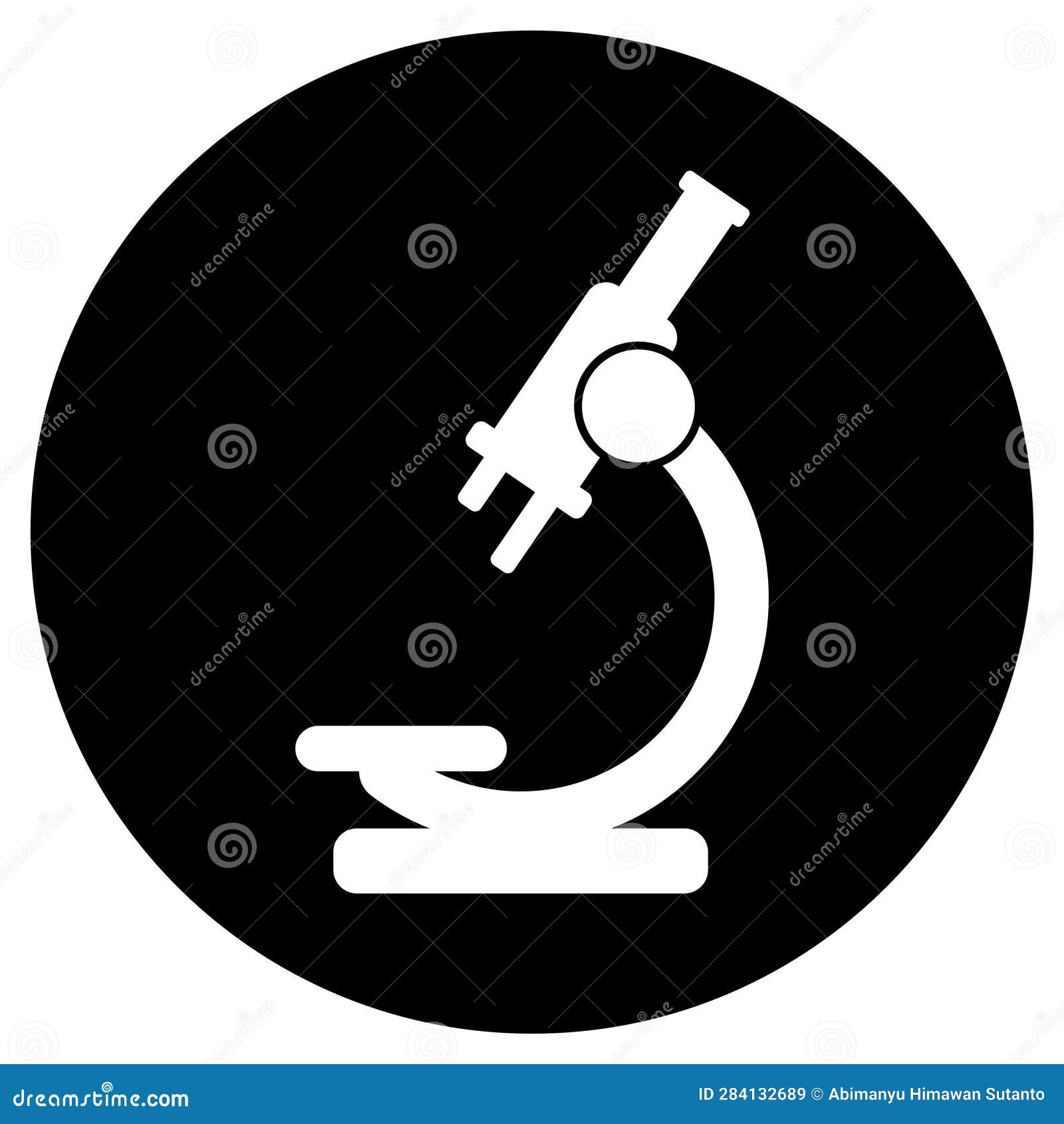 Microscope icon vector stock vector. Illustration of discovery - 284132689