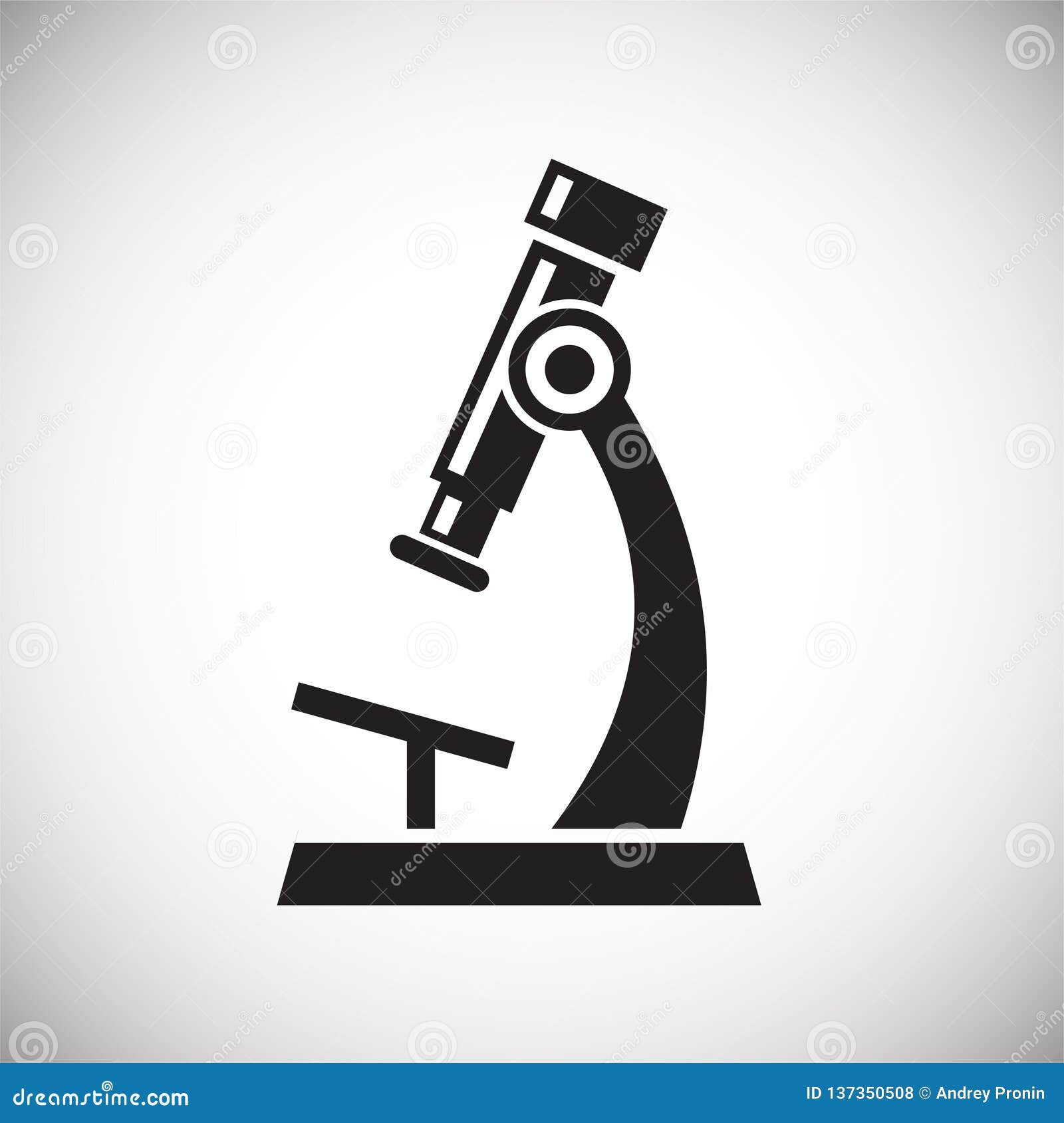 Microscope Icon on White Background for Graphic and Web Design, Modern ...