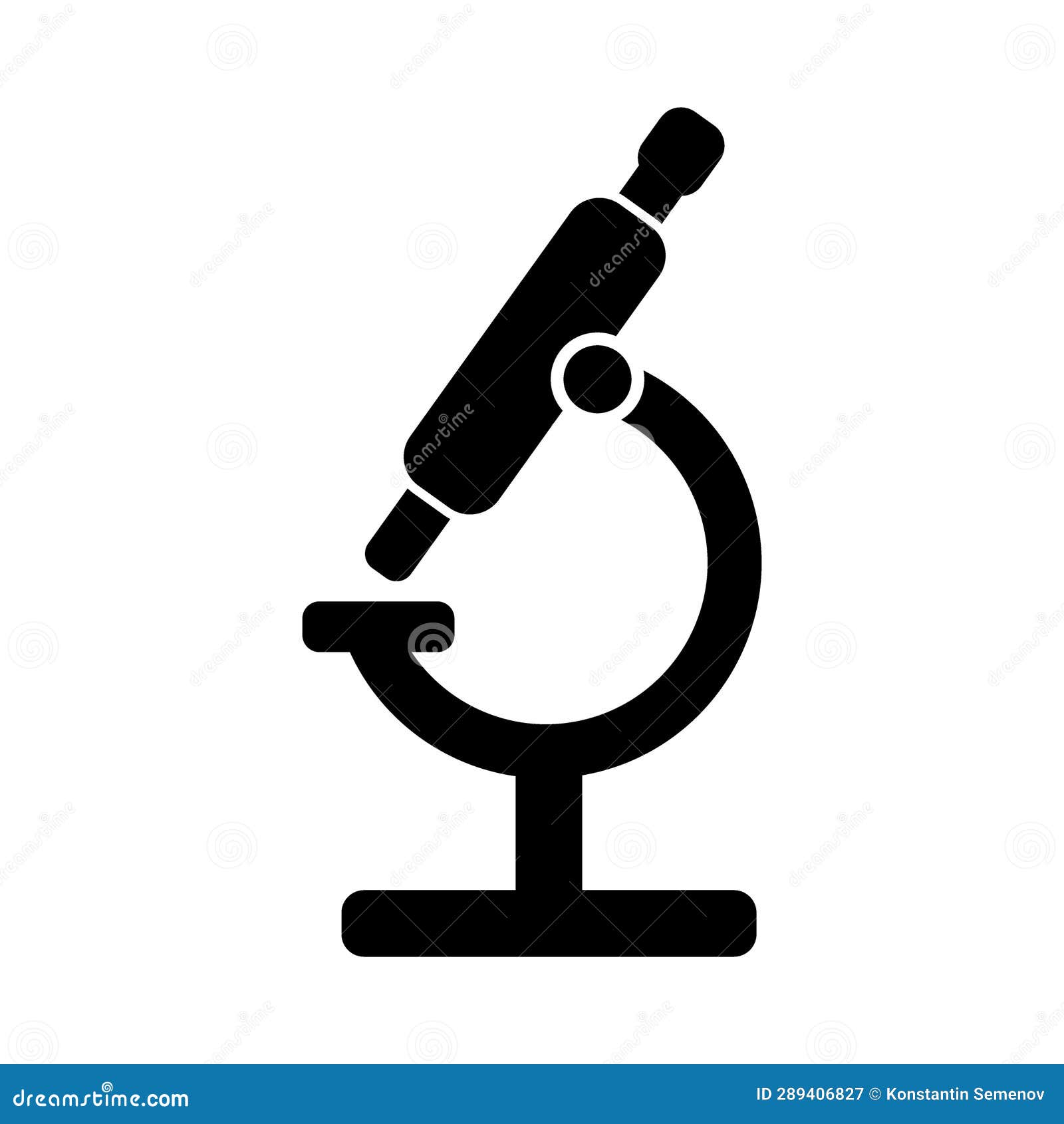 Microscope icon on white stock illustration. Illustration of icon ...