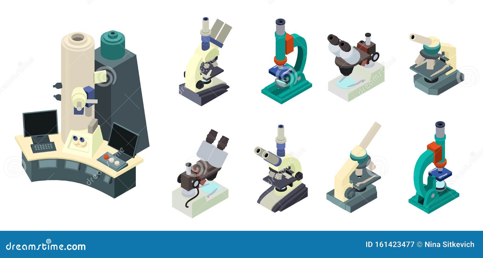Microscope Isometric Design Stock Illustrations – 1,526 Microscope ...