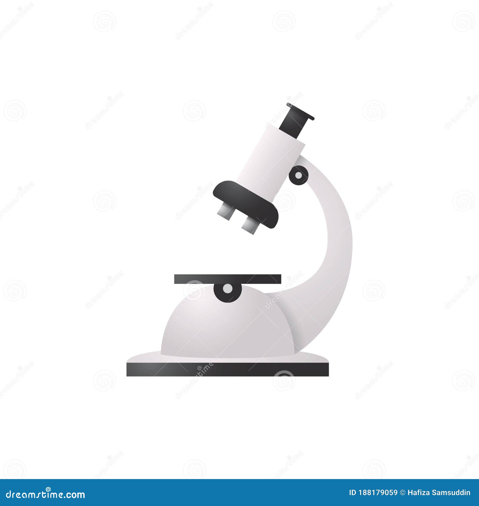 A microscope illustration. stock vector. Illustration of technology ...