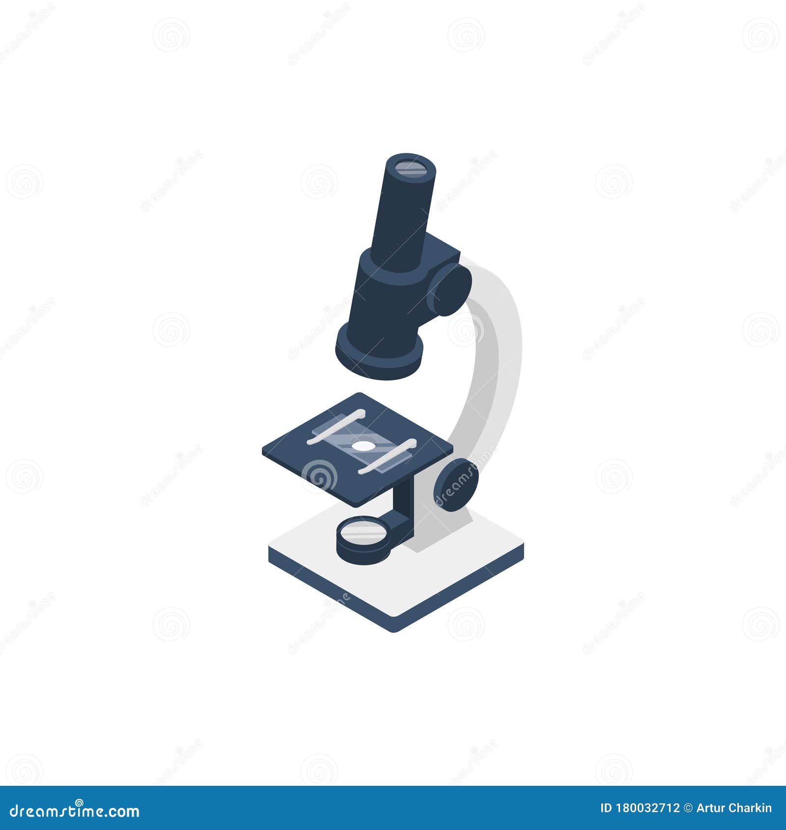 Microscope Isolated Icon on a White Background. Can Be Used for ...