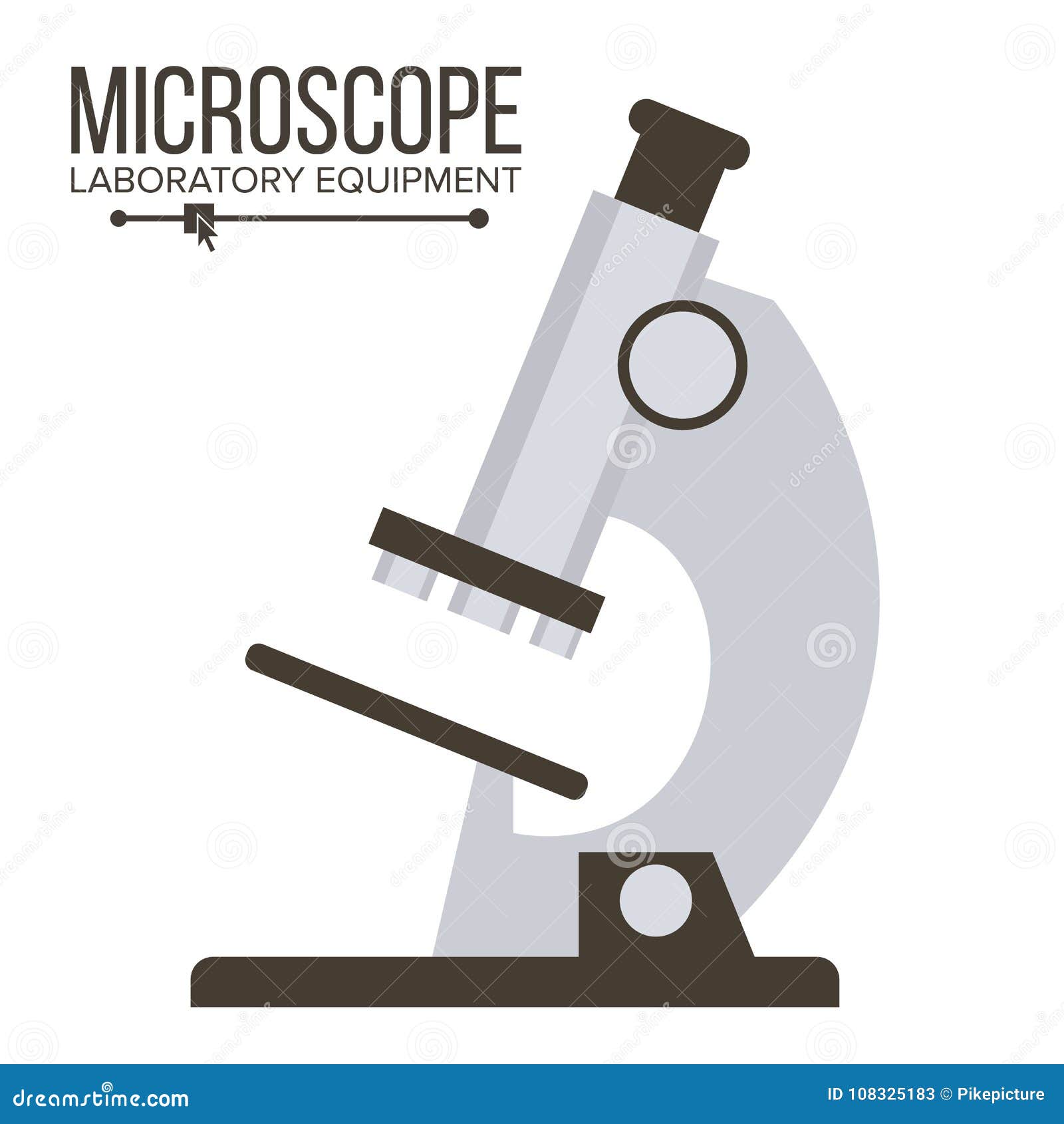 Microscope Isolated Vector. Biology School Laboratory Equipment ...
