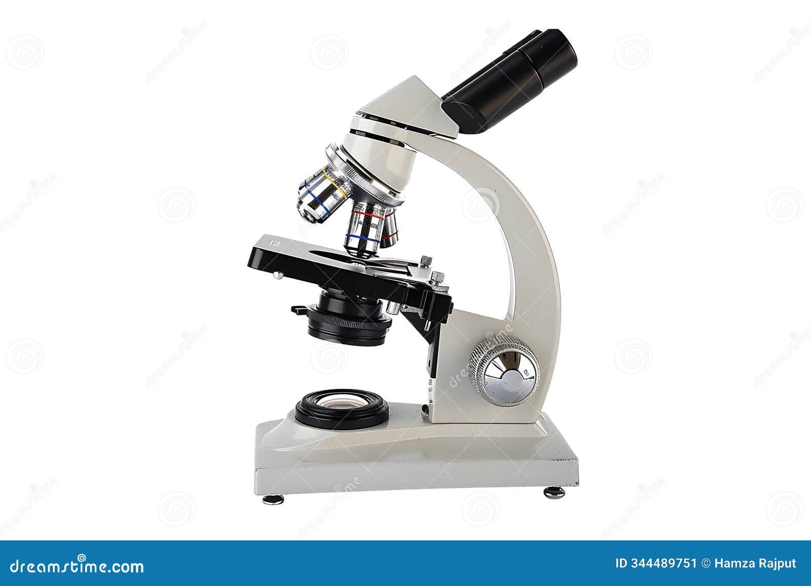 Microscope, Isolated on White Background Stock Illustration ...