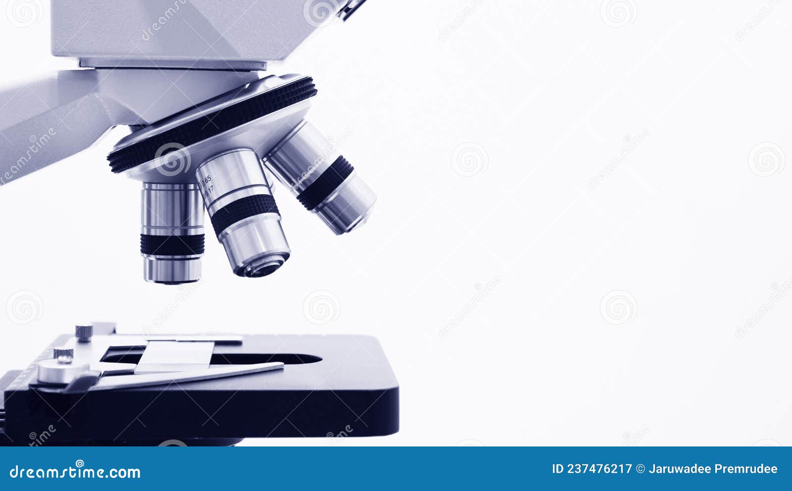Microscope Isolated on the White Background Stock Image - Image of ...