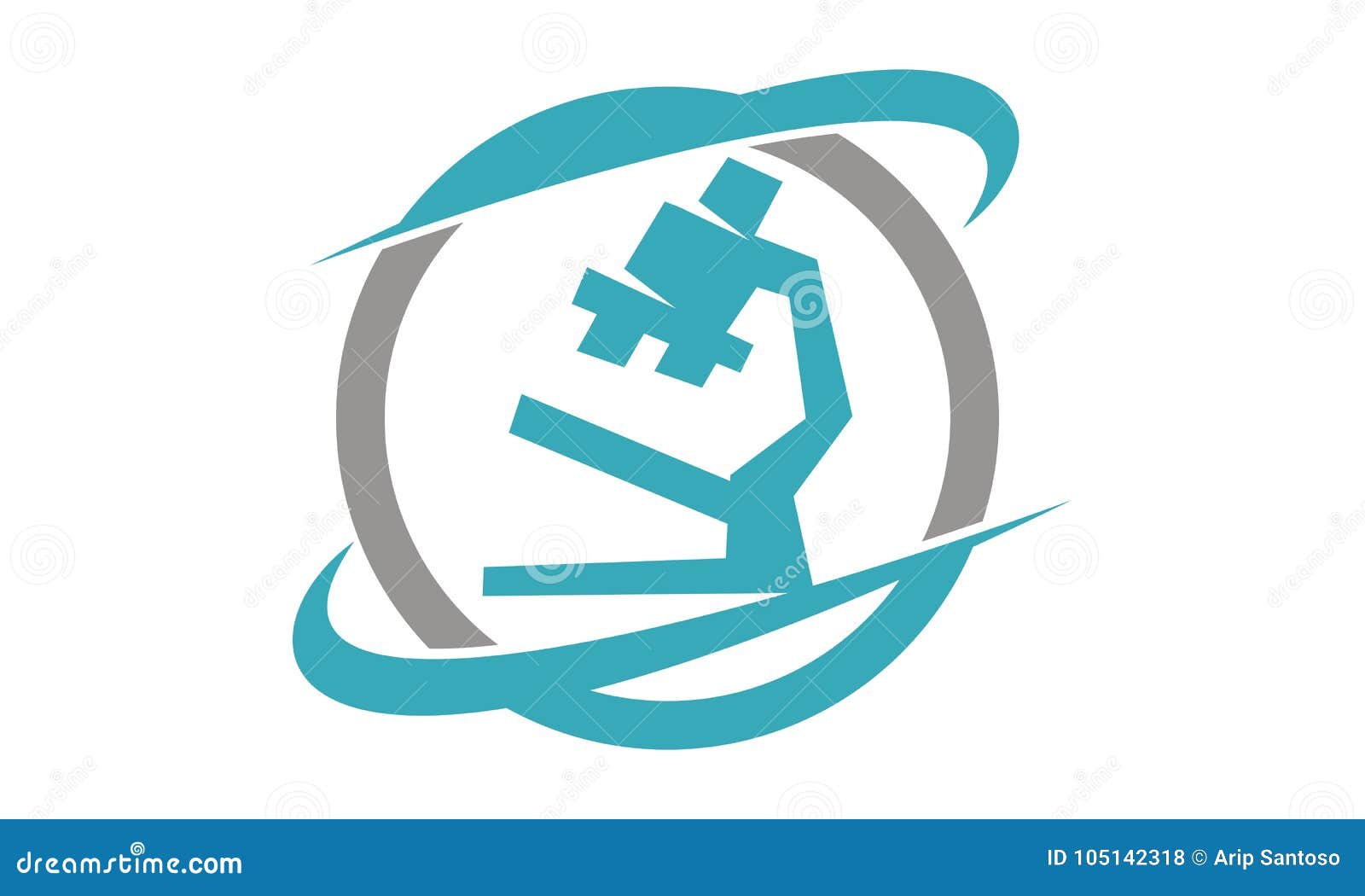 Microscope lab center stock vector. Illustration of bacterium - 105142318