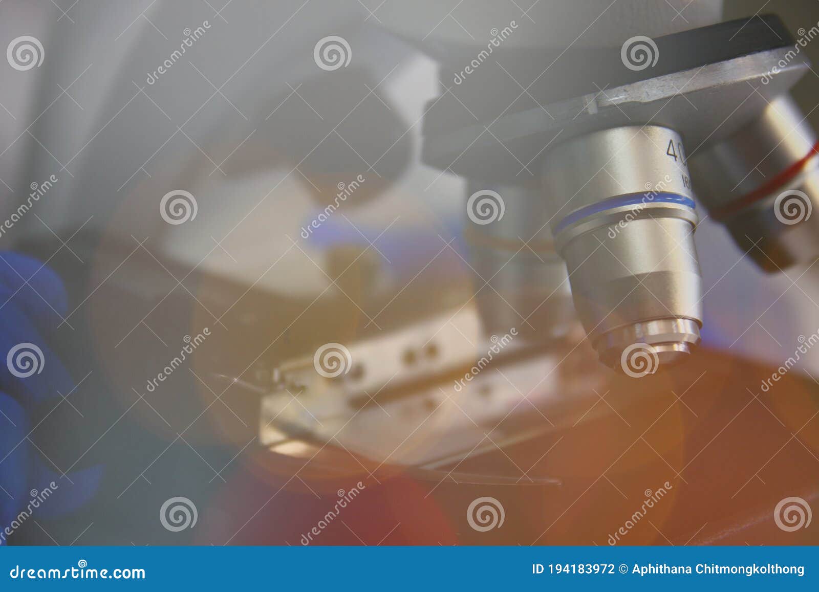 Microscope Lab Equipment ,science Concept Stock Photo - Image of ...